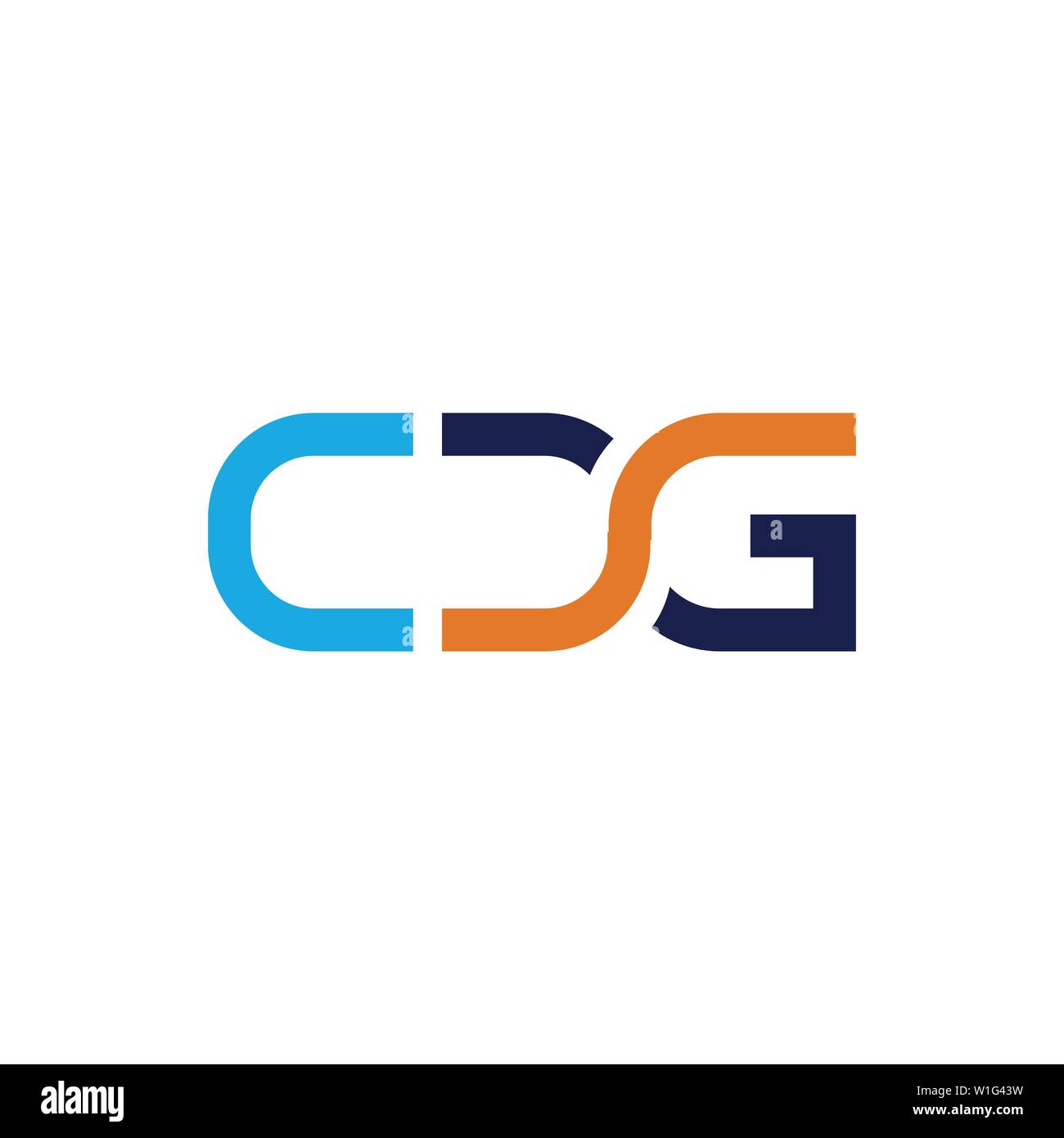 CDG Logo Branding Schreiben. Vector Graphic Design. Nützlich als Symbol ...