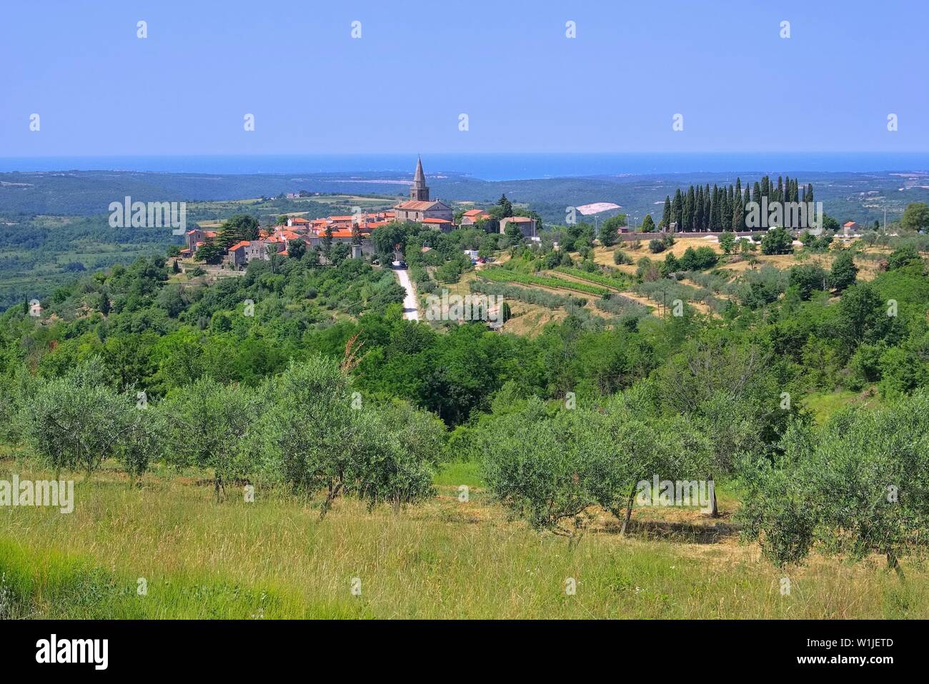 Church croatia istria groznjan -Fotos und -Bildmaterial in hoher ...