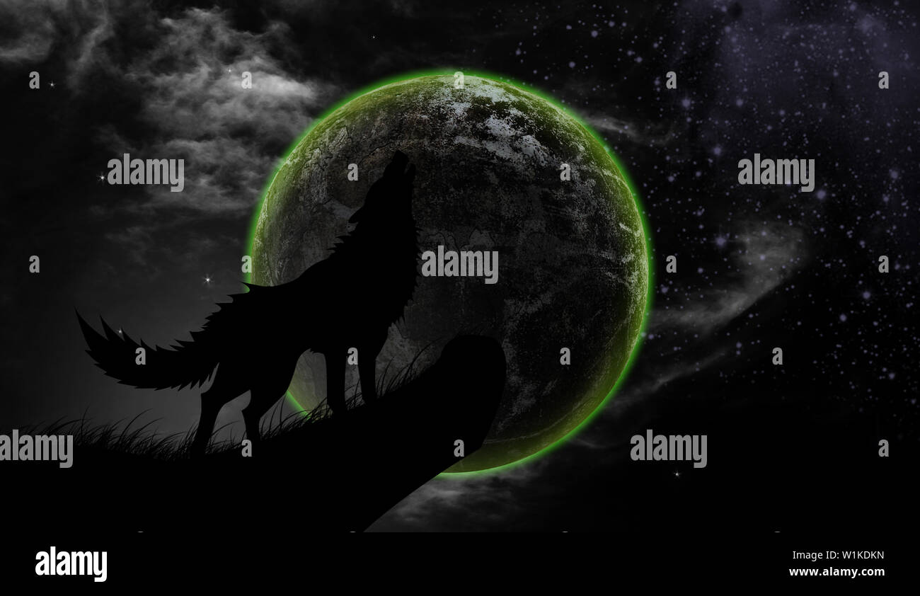 Heulen zum mond -Fotos und -Bildmaterial in hoher Auflösung – Alamy