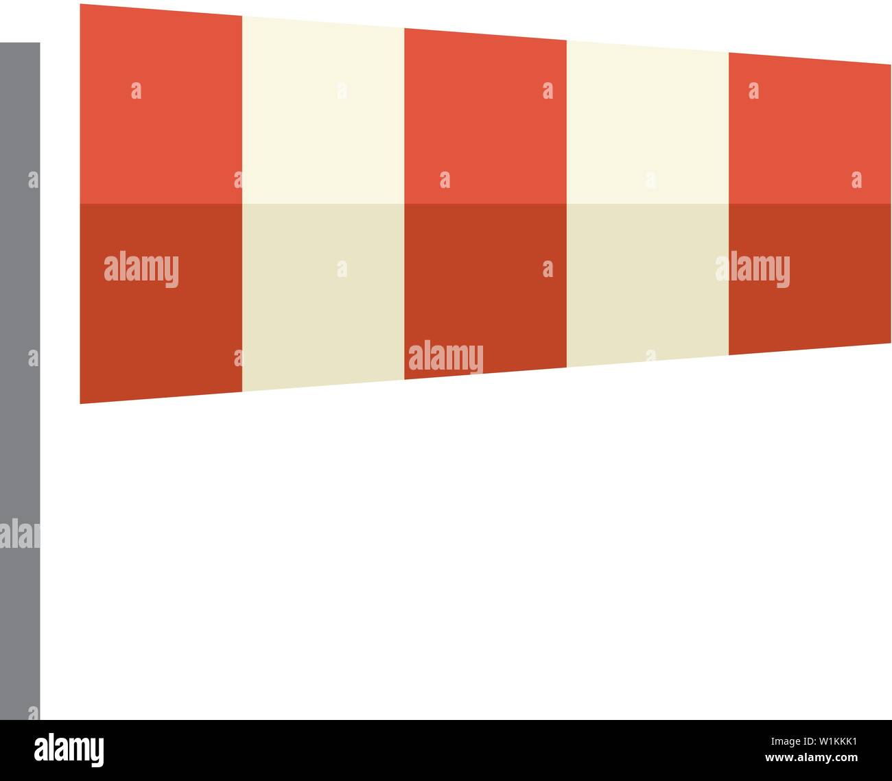 Windsack Symbol in flachen Farbe Stil. Vector Illustration Stock ...