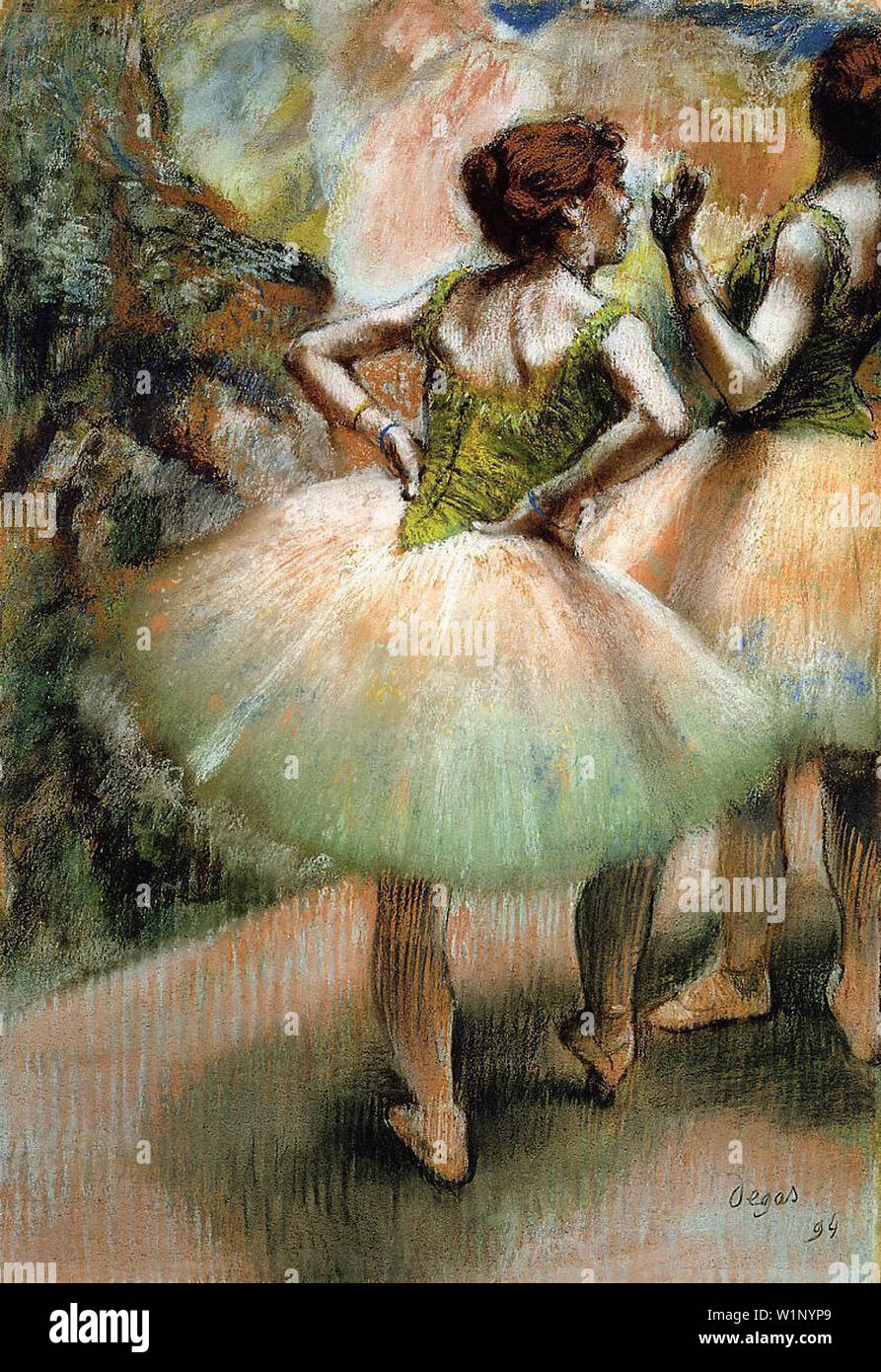 Dancers pink and green edgar degas -Fotos und -Bildmaterial in hoher ...