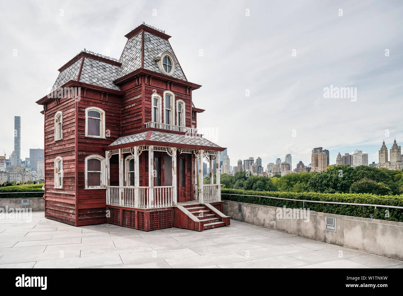 Das Haus von Norman Bates in Alfred Hitchcocks Film Psycho als Kunst ...