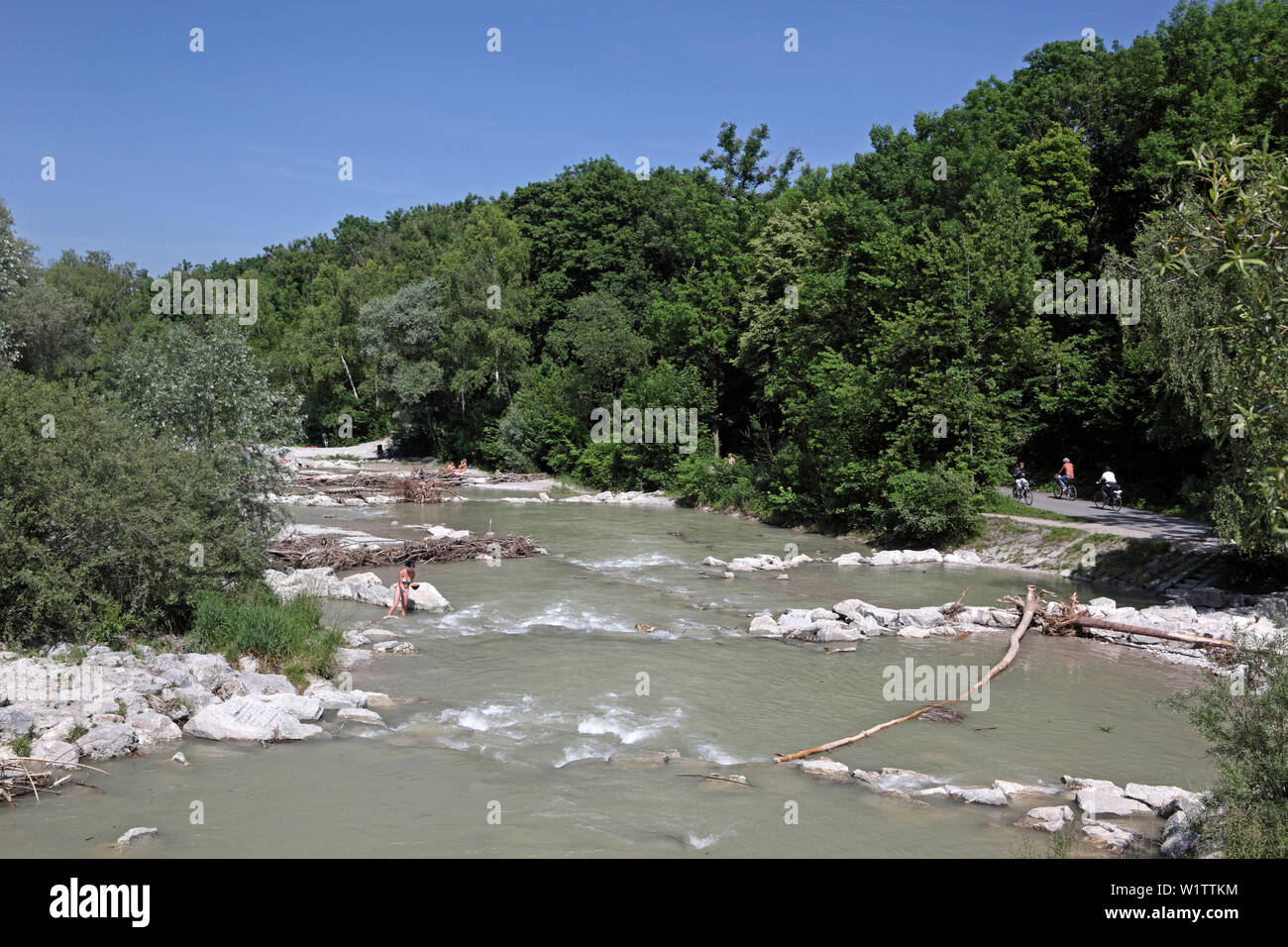 Flaucher at isar river -Fotos und -Bildmaterial in hoher Auflösung – Alamy
