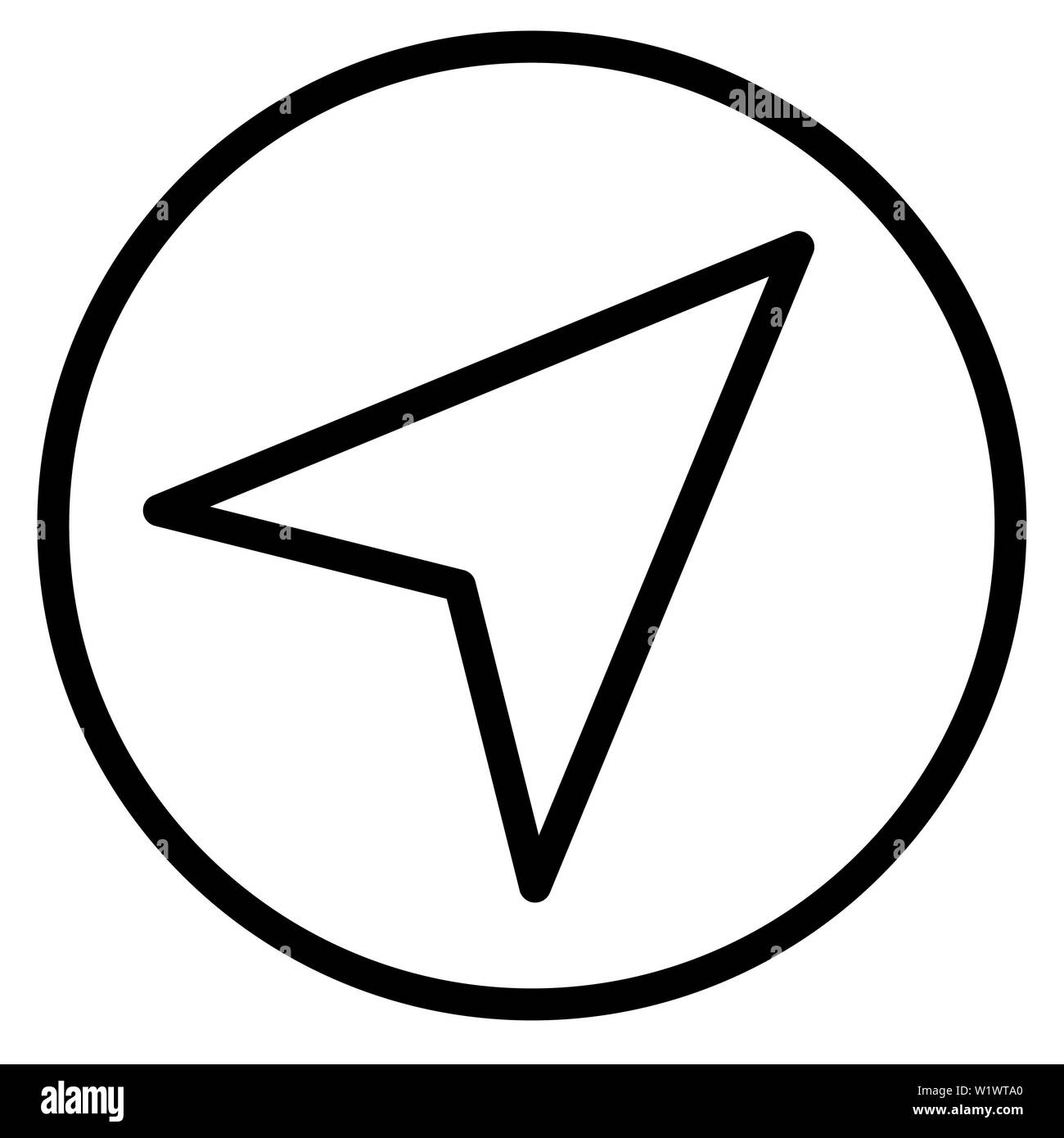 Das Symbol Navigation, Vector Illustration, User Interface Überblick ...