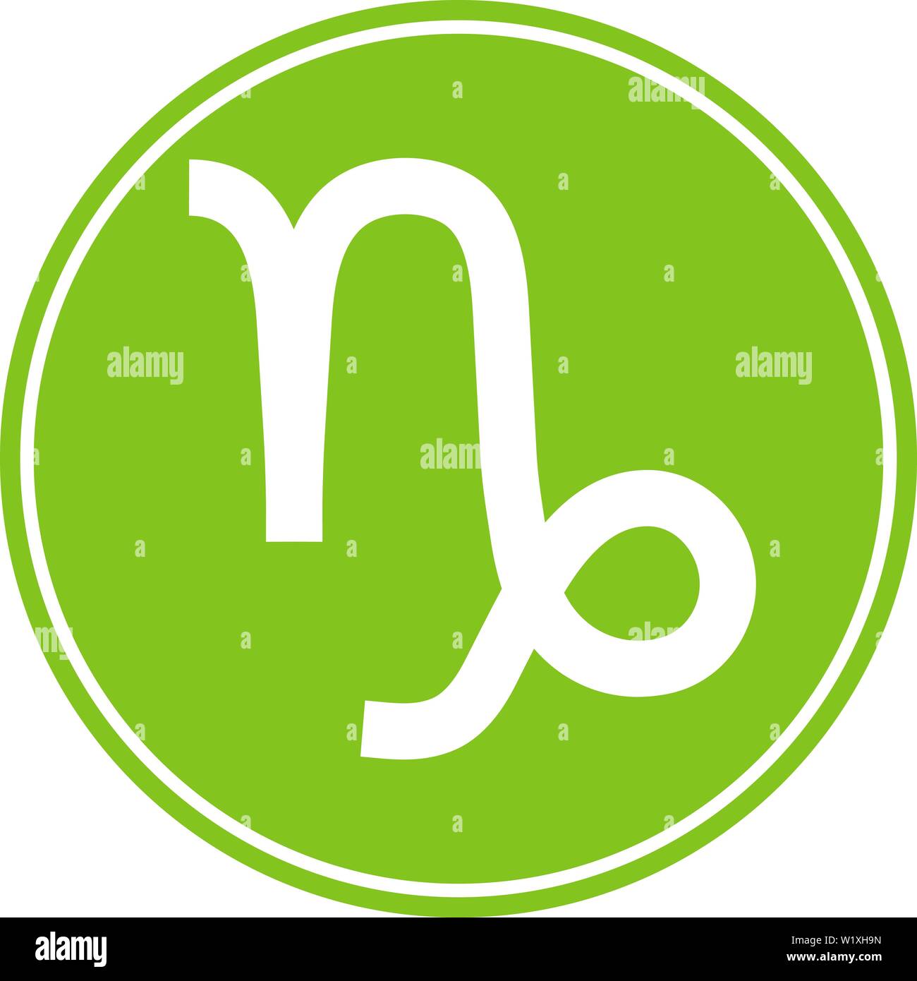 Steinbock Symbol. Vektor astrologischen, Horoskop unterzeichnen ...