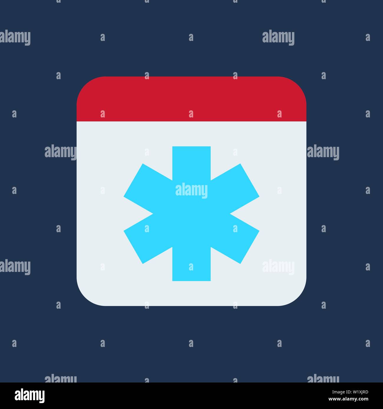 Medizin Logo. Erste-Hilfe-Symbol. Flaches Design Stil. Vector ...