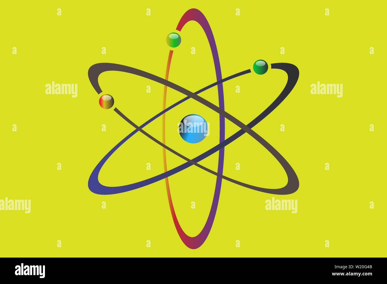 Das Atom-symbol Vektor, Atom Symbole. Vector Illustration Stock ...