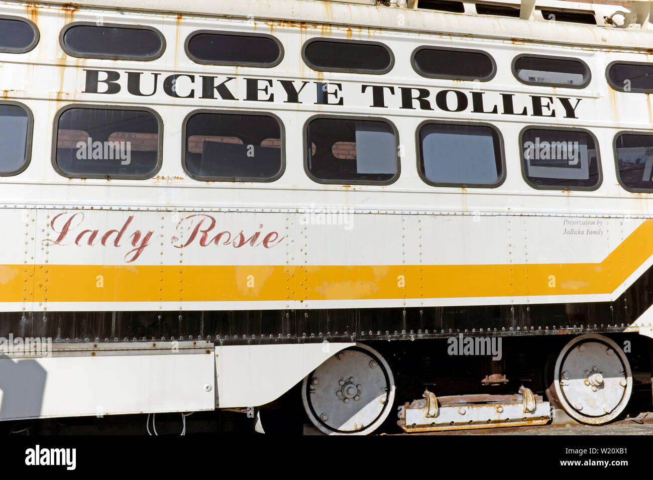 Cleveland buckeye trolley lady rosie transport -Fotos und -Bildmaterial ...