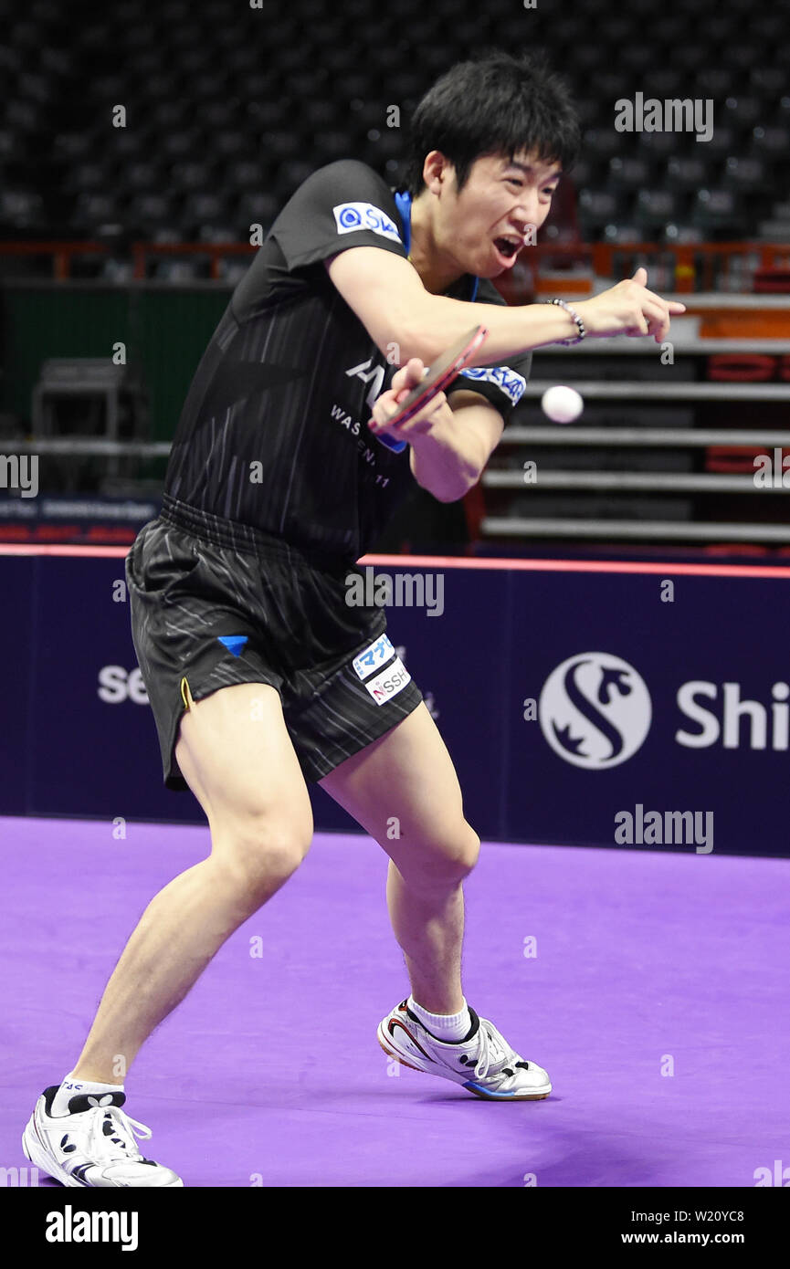 Busan, Südkorea. 4. Juli 2019. Jun Mizutani (JPN) Tischtennis: Die ITTF ...