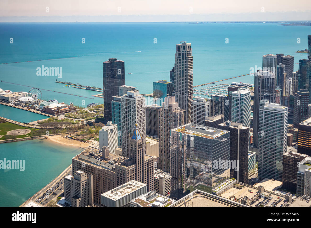 Chicago Von Oben Stockfotos und -bilder Kaufen - Alamy