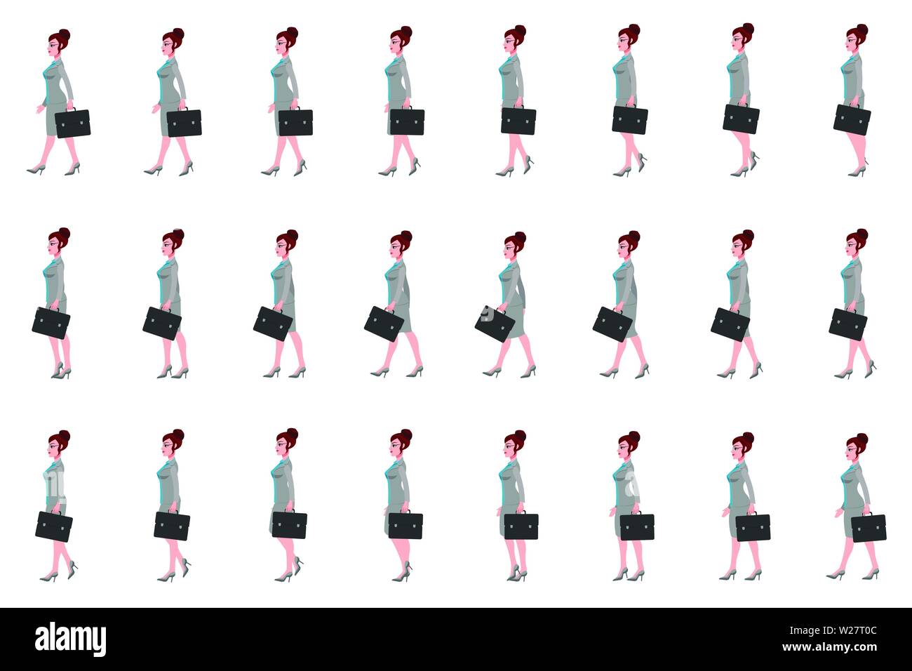 Walk Cycle Sprites Stockfotos und -bilder Kaufen - Alamy