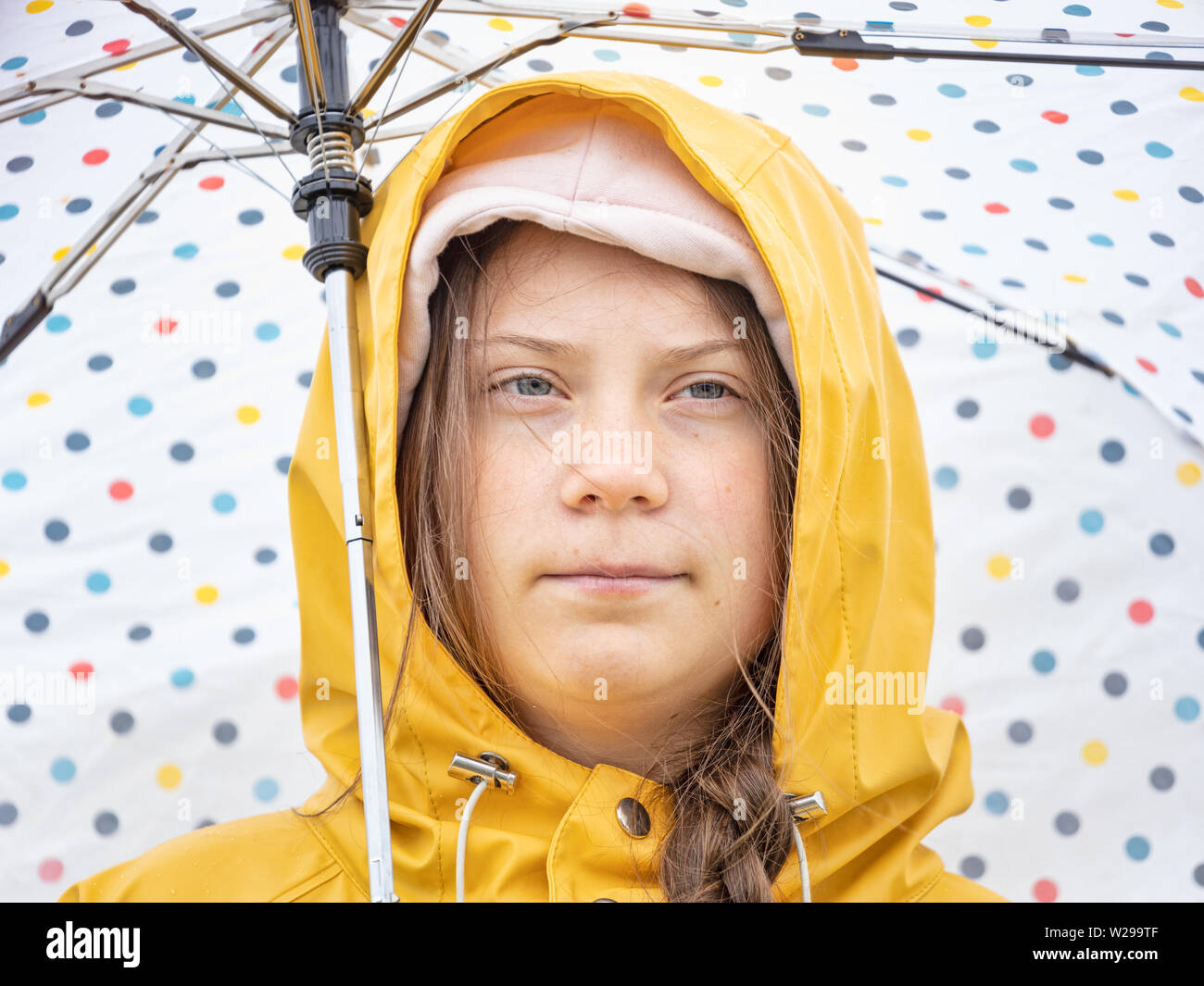 Stockholm, Schweden. 5. Juli, 2019. Der 16-jährige schwedische Klima ... Stockholm, Schweden. 5. Juli, 2019. Der 16-jährige schwedische Klima ...