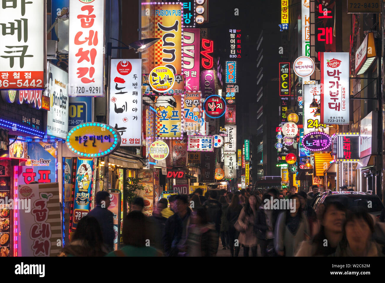 Korea neon lights seoul -Fotos und -Bildmaterial in hoher Auflösung – Alamy