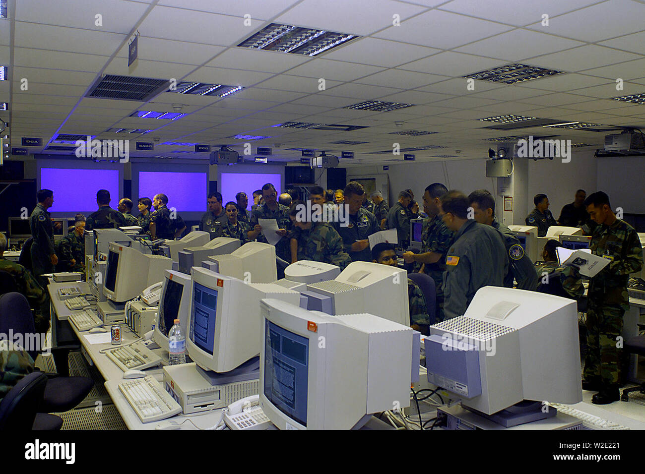 Innerhalb der 32 AOG (Air Operations Group) Air Operations Center der ...