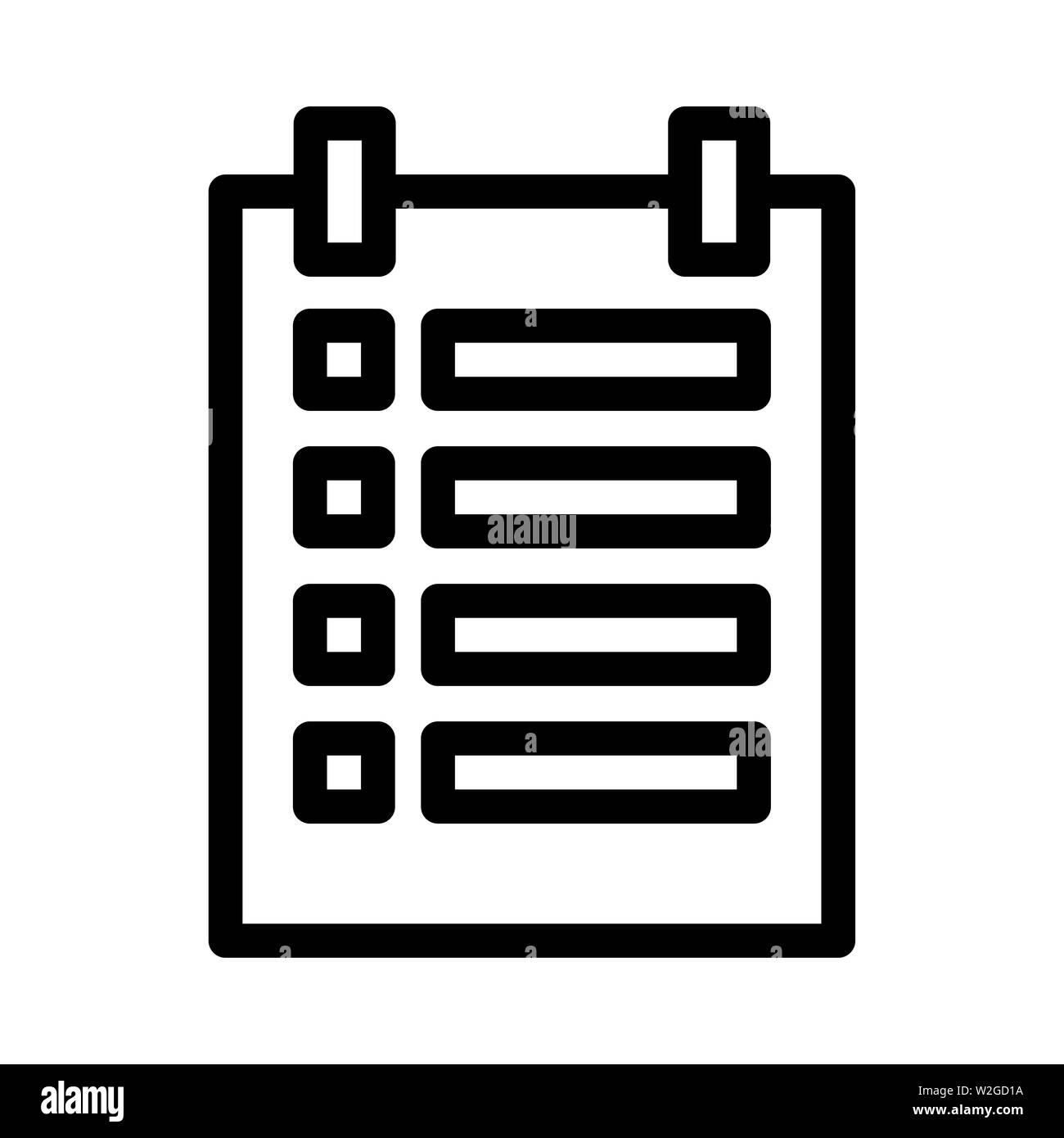 Check list icon Schwarzweiß-Stockfotos und -bilder - Alamy