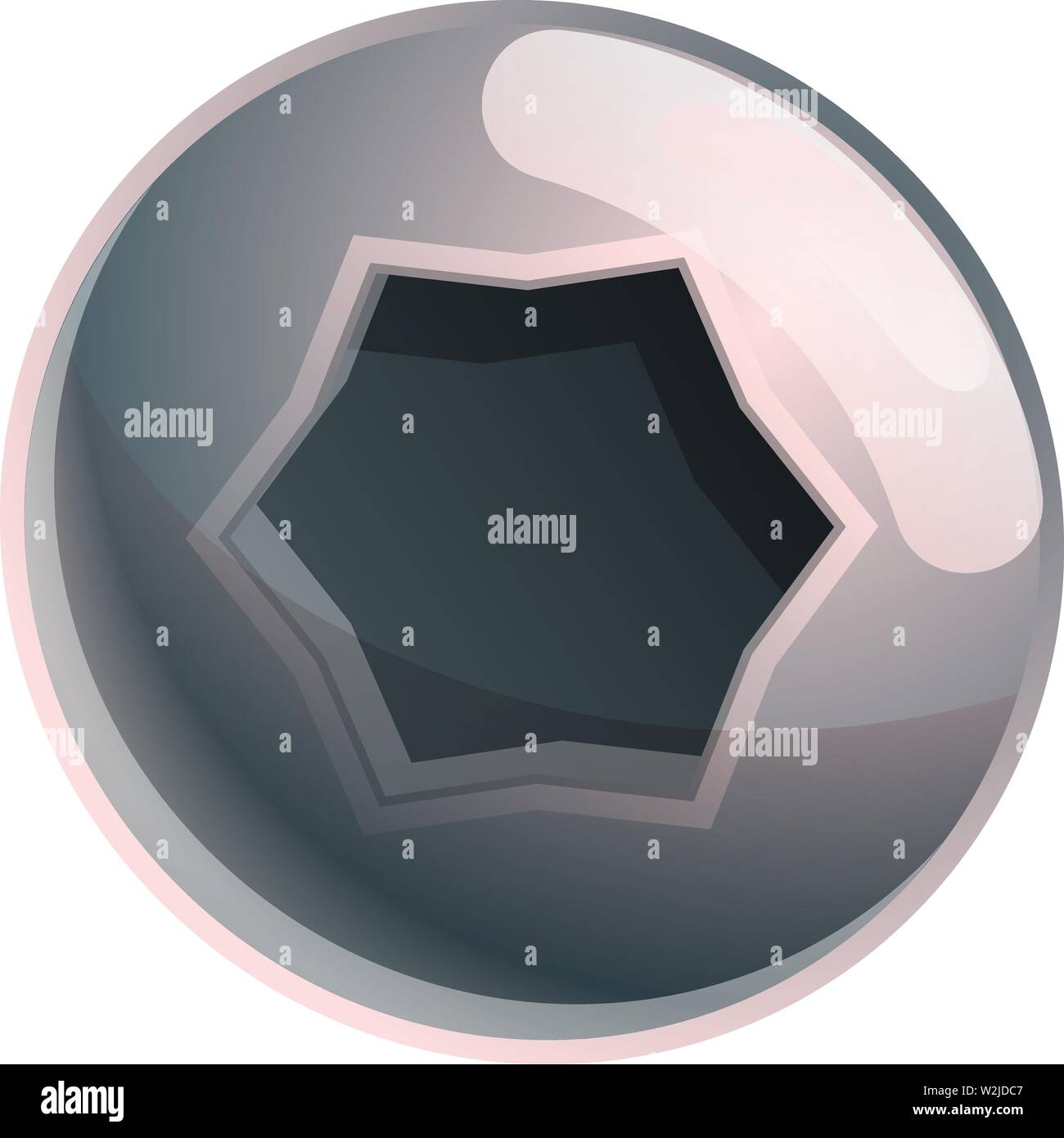 Torx interne Schraubenkopf Symbol. Cartoon von Torx interne ...