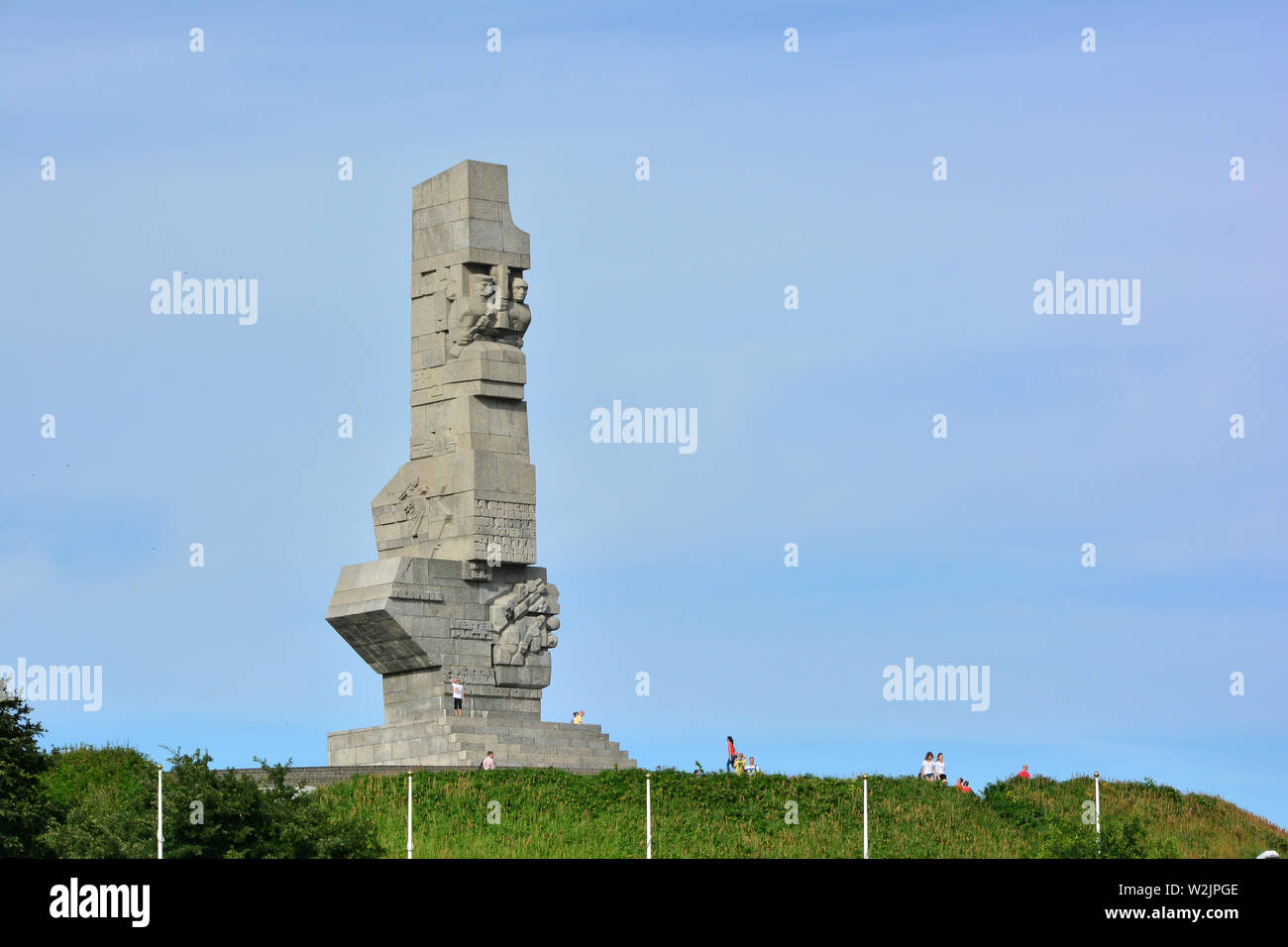Denkmal für die Verteidiger in die Westerplatte, Danzig, Polen, Europa ...