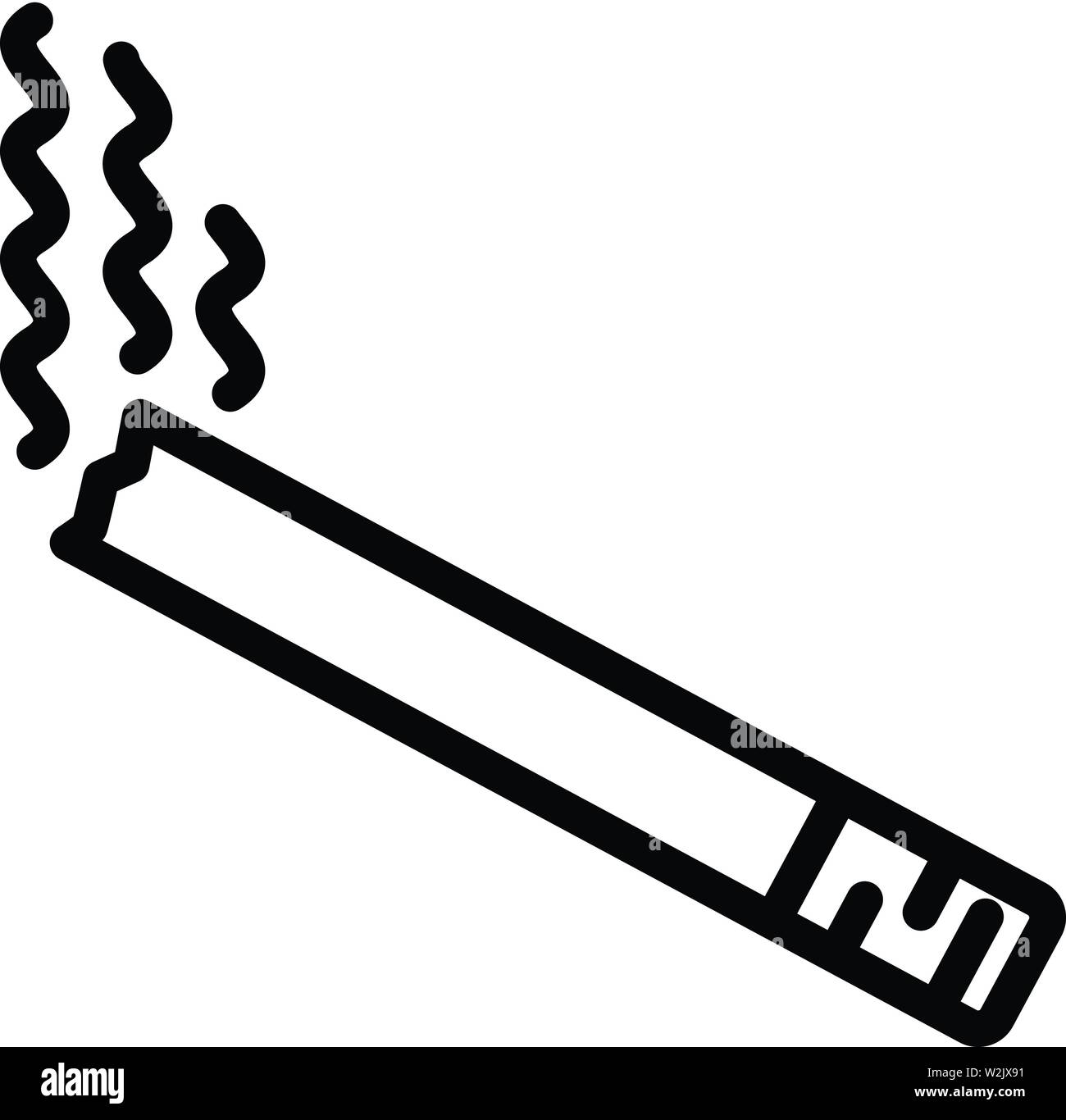 Rauchen Sucht Symbol, outline Style Stock-Vektorgrafik - Alamy