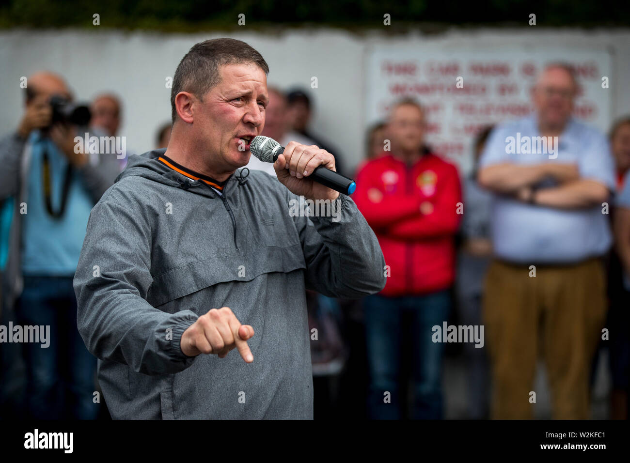 Robert Girvin des Ostens Belfast kulturelle Kollektive, die Anhänger ...