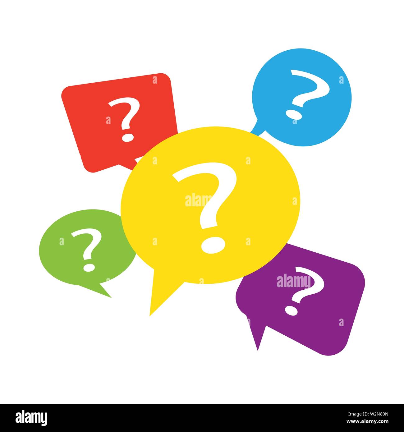 Fragezeichen Piktogramm Icon Anmelden. Vector EPS 10 Stock-Vektorgrafik ...