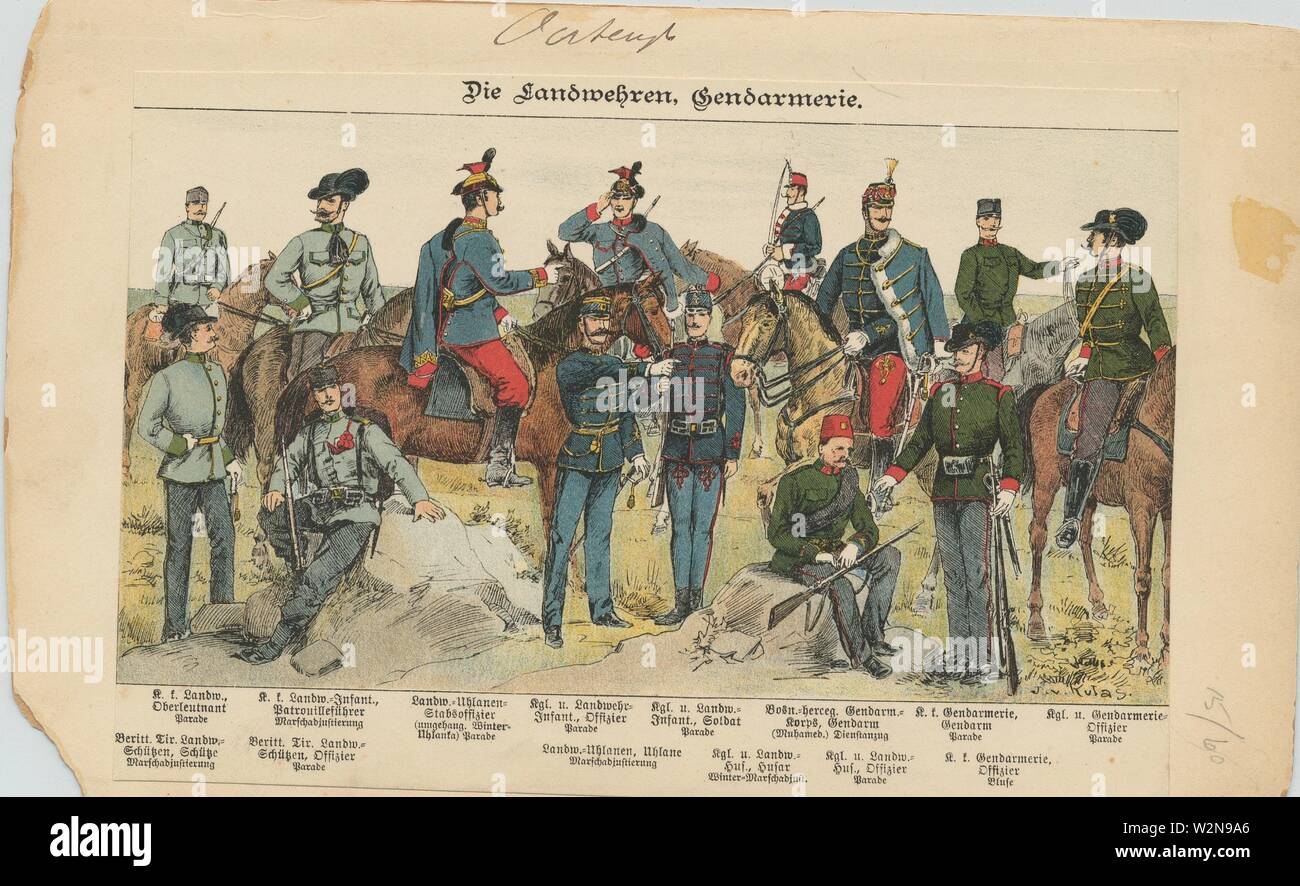 Die landwehren, Gendarmerie. Vinkhuijzen, Hendrik Jacobus (Kollektor ...
