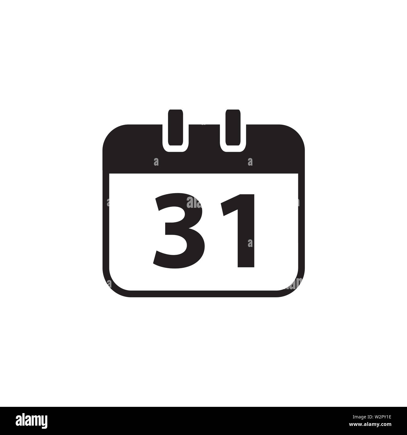 Symbol "Kalender" im flachen Stil Vektor für Apps, UI, Websites ...