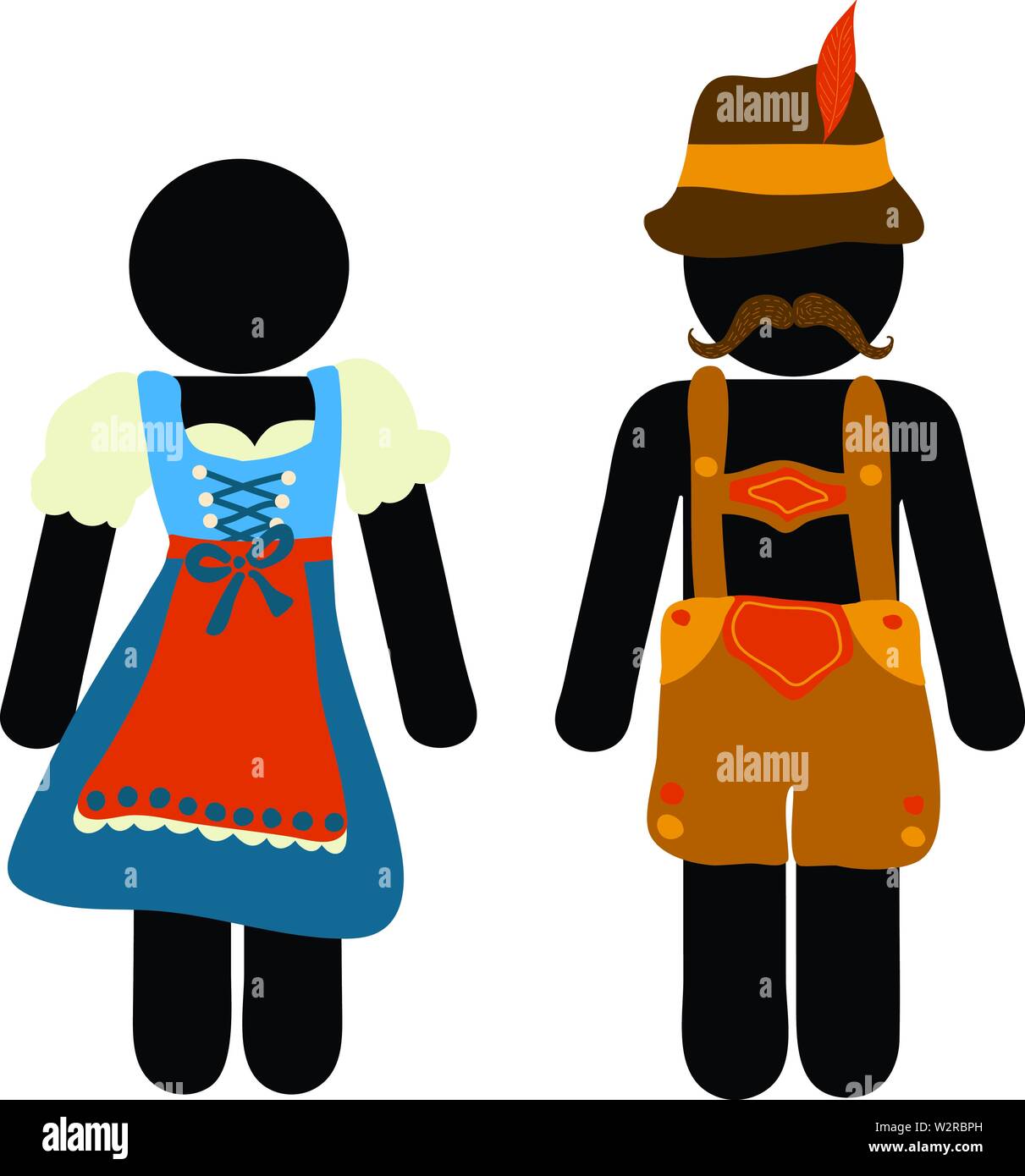 Paar in bayerischer tracht Ausgeschnittene Stockfotos und -bilder - Alamy