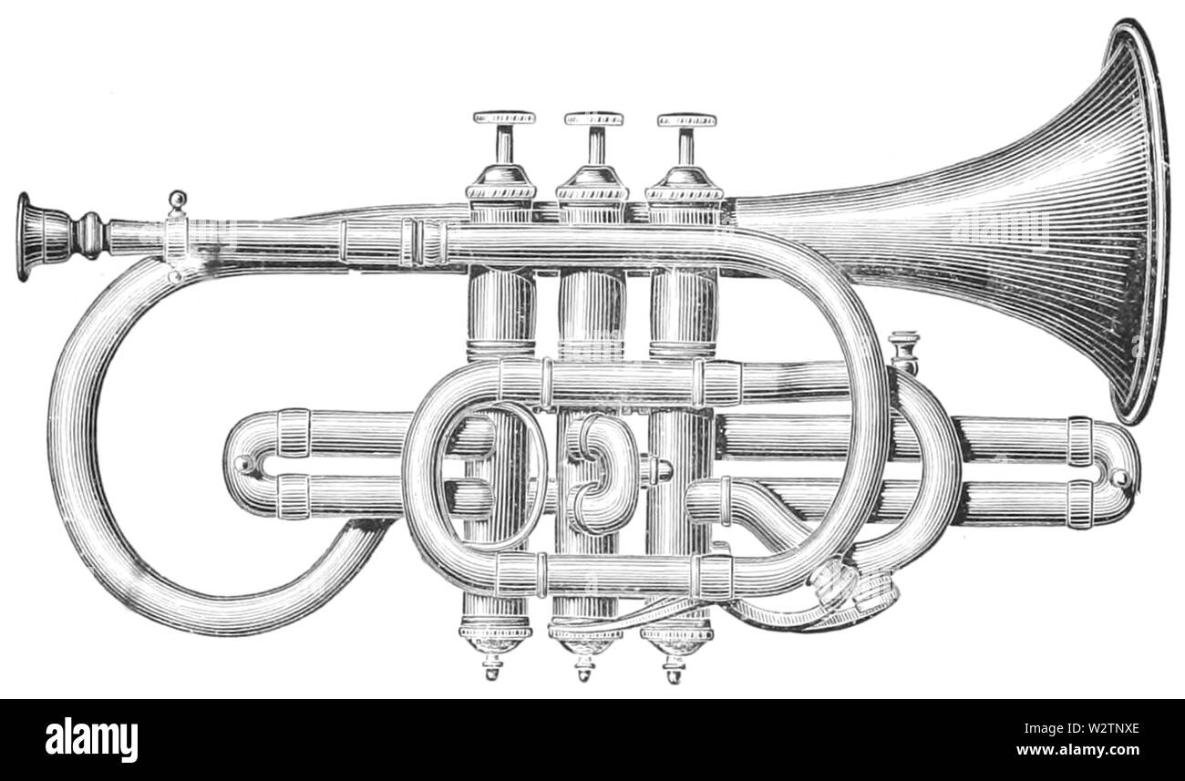 Cornet cornet player Schwarzweiß-Stockfotos und -bilder - Alamy