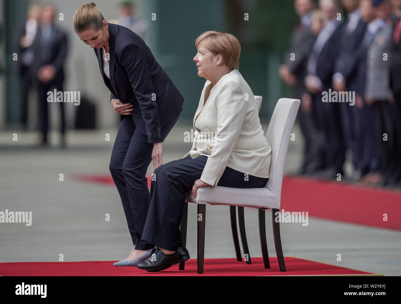 Berlin, Deutschland. 11. Juli, 2019. Bundeskanzlerin Angela Merkel (CDU ...