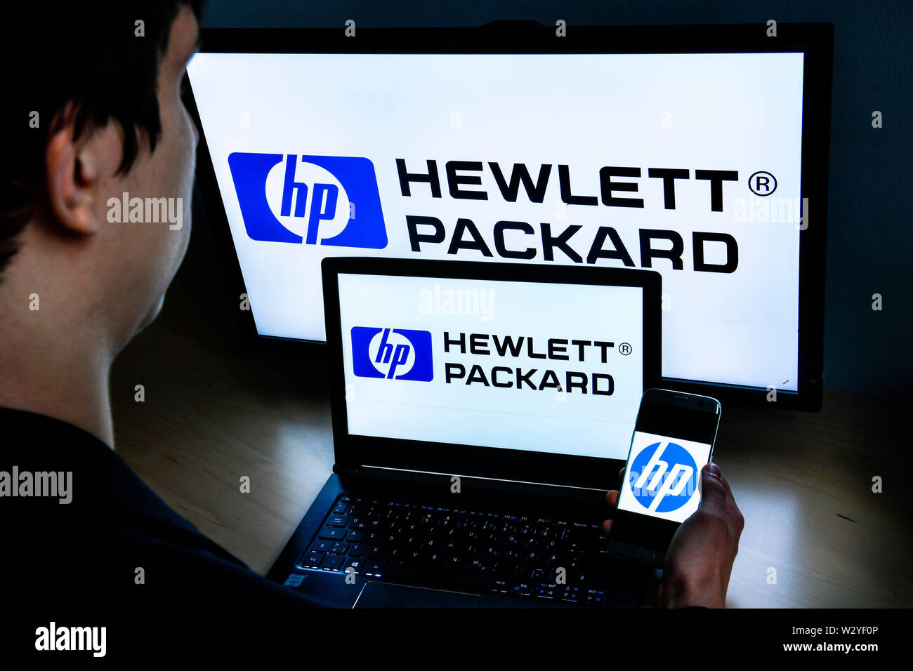 Hewlett packard logo -Fotos und -Bildmaterial in hoher Auflösung – Alamy