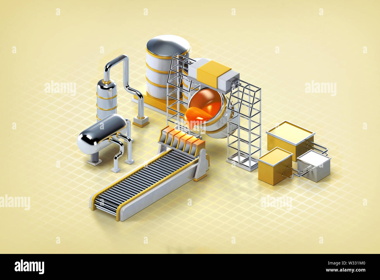 Isometric factory -Fotos und -Bildmaterial in hoher Auflösung – Alamy