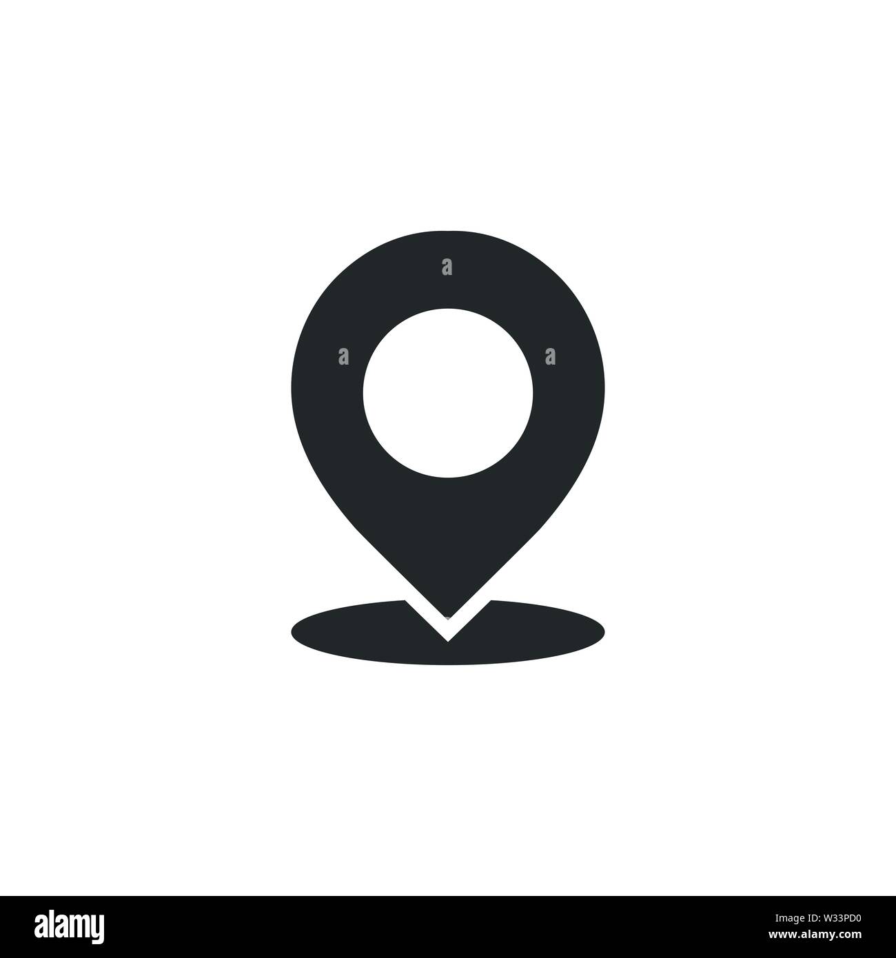Pin-Karte das Symbol Grafik Design template Vector Illustration Stock ...
