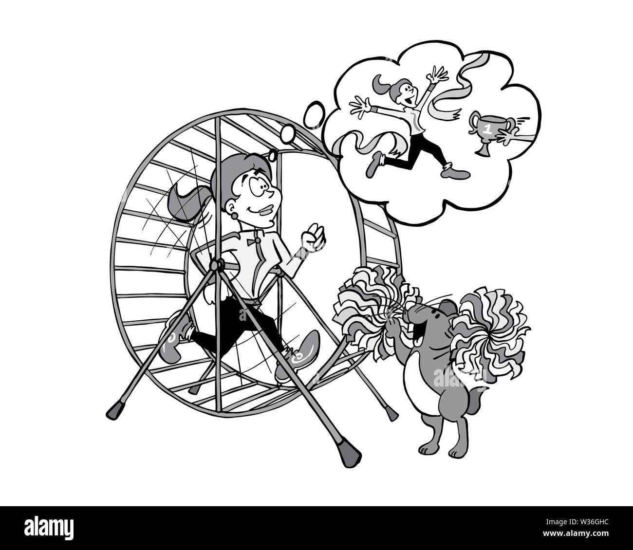 Hamster wheel illustration -Fotos und -Bildmaterial in hoher Auflösung ...