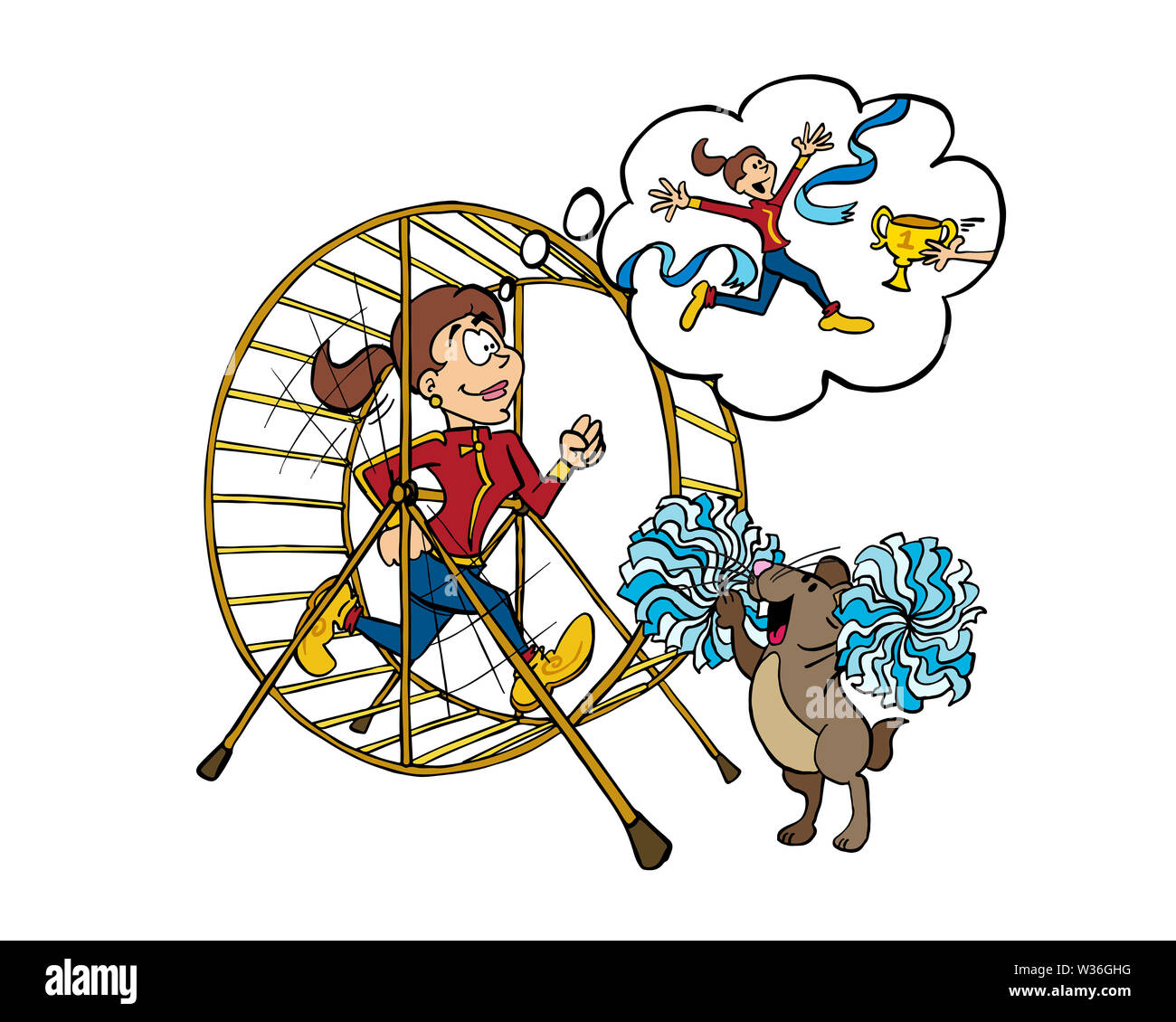 Hamster wheel illustration -Fotos und -Bildmaterial in hoher Auflösung ...