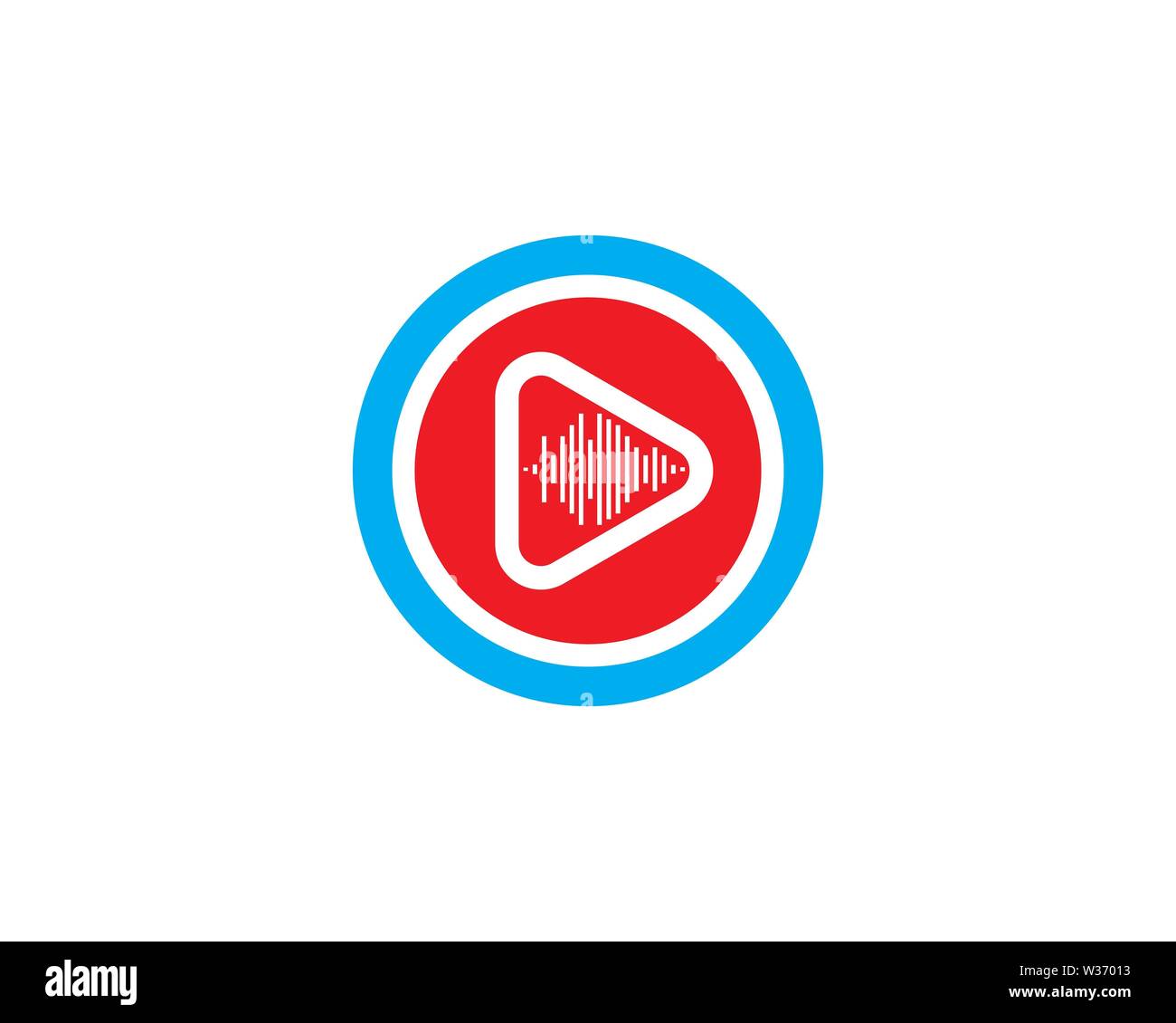 Musik und Media Player Logo Symbole Vorlage Symbole app Stockfotografie ...