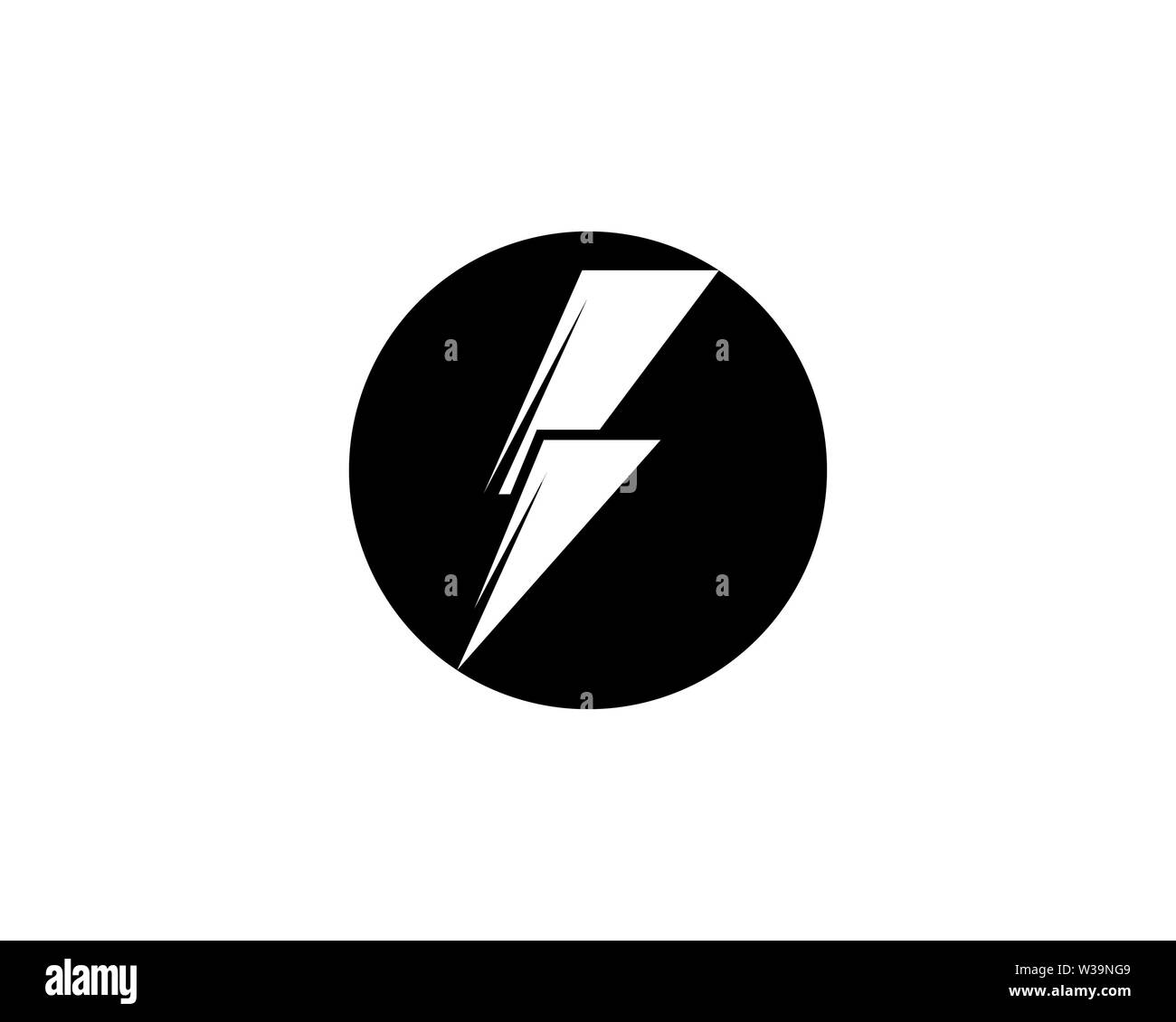 Blitz-symbol Logos und Symbole Vorlage Stockfotografie - Alamy