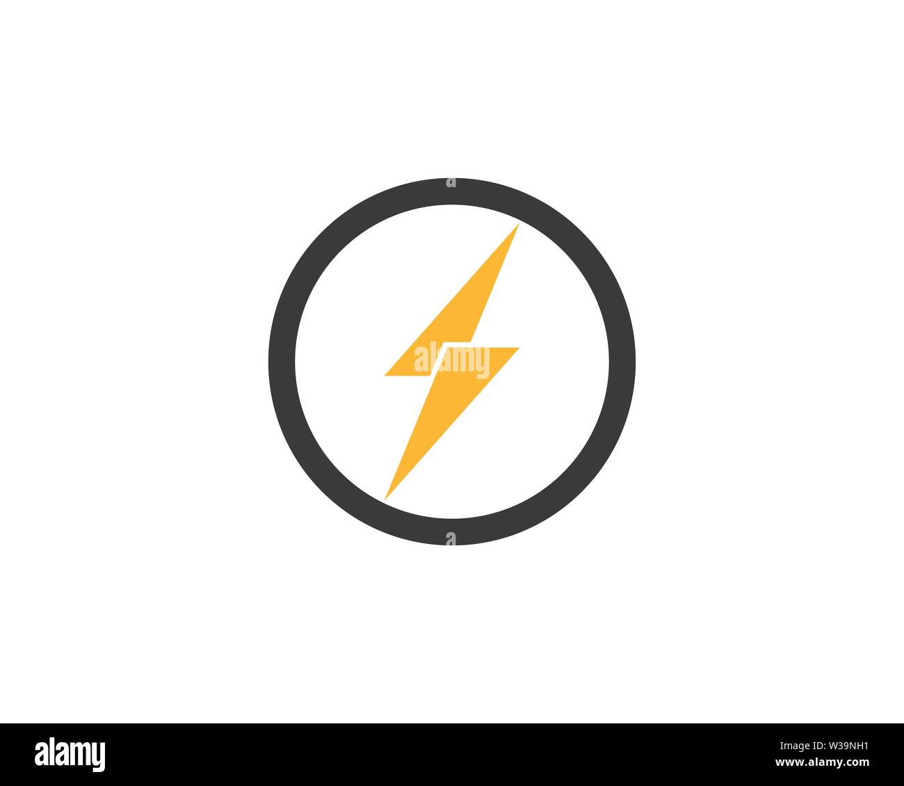 Blitz-symbol Logos und Symbole Vorlage Stockfotografie - Alamy