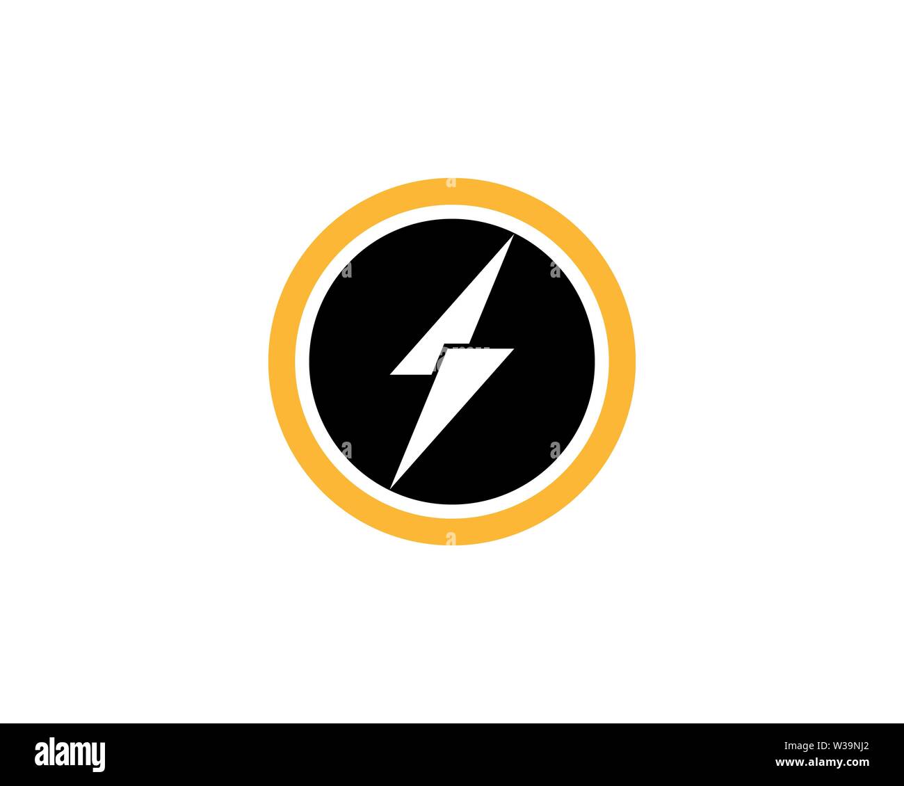 Blitz-symbol Logos und Symbole Vorlage Stockfotografie - Alamy