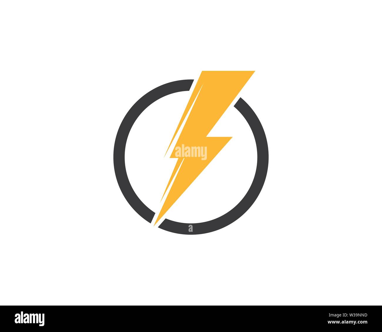 Blitz-symbol Logos und Symbole Vorlage Stockfotografie - Alamy