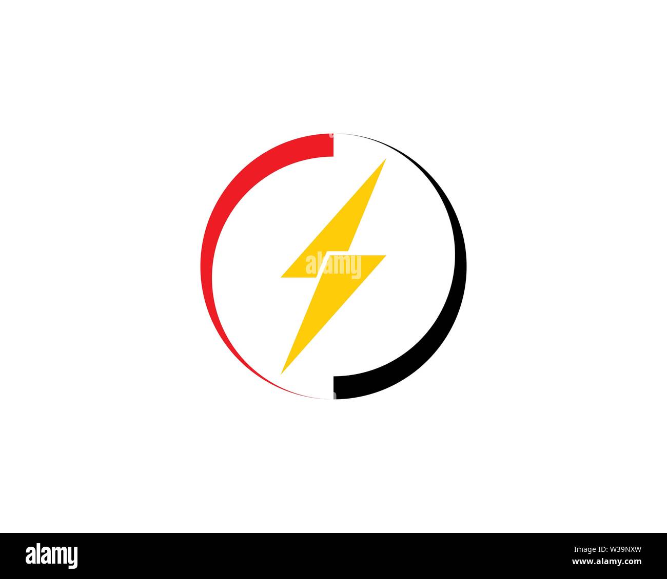 Blitz-symbol Logos und Symbole Vorlage Stockfotografie - Alamy