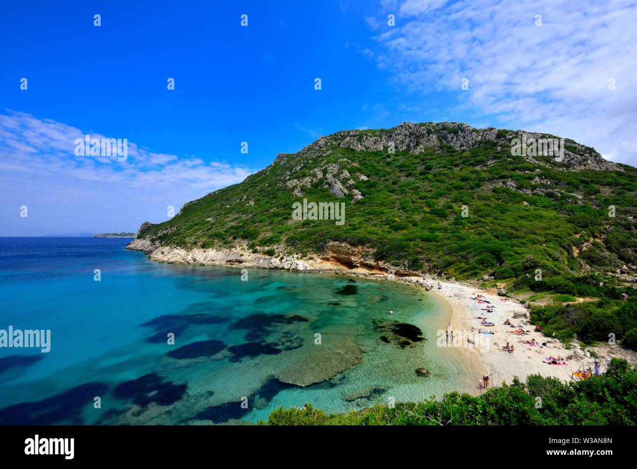 Porto timoni Strand, Kap Arillas, Porto Timoni, Afionas, Korfu ...