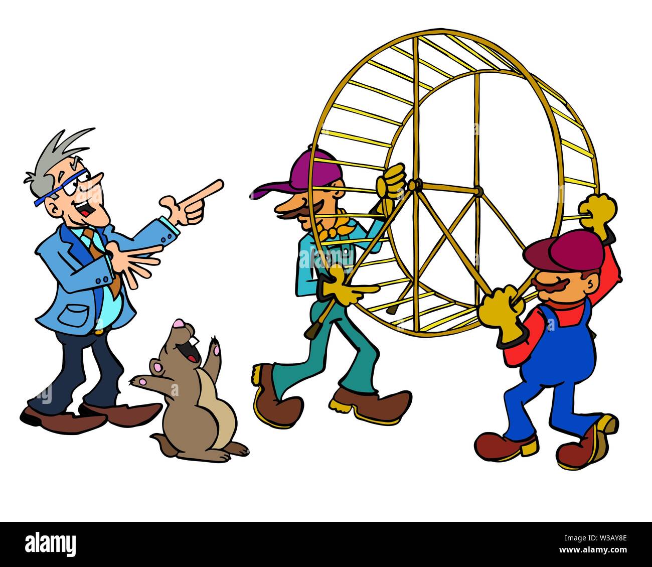 Hamster wheel illustration -Fotos und -Bildmaterial in hoher Auflösung ...