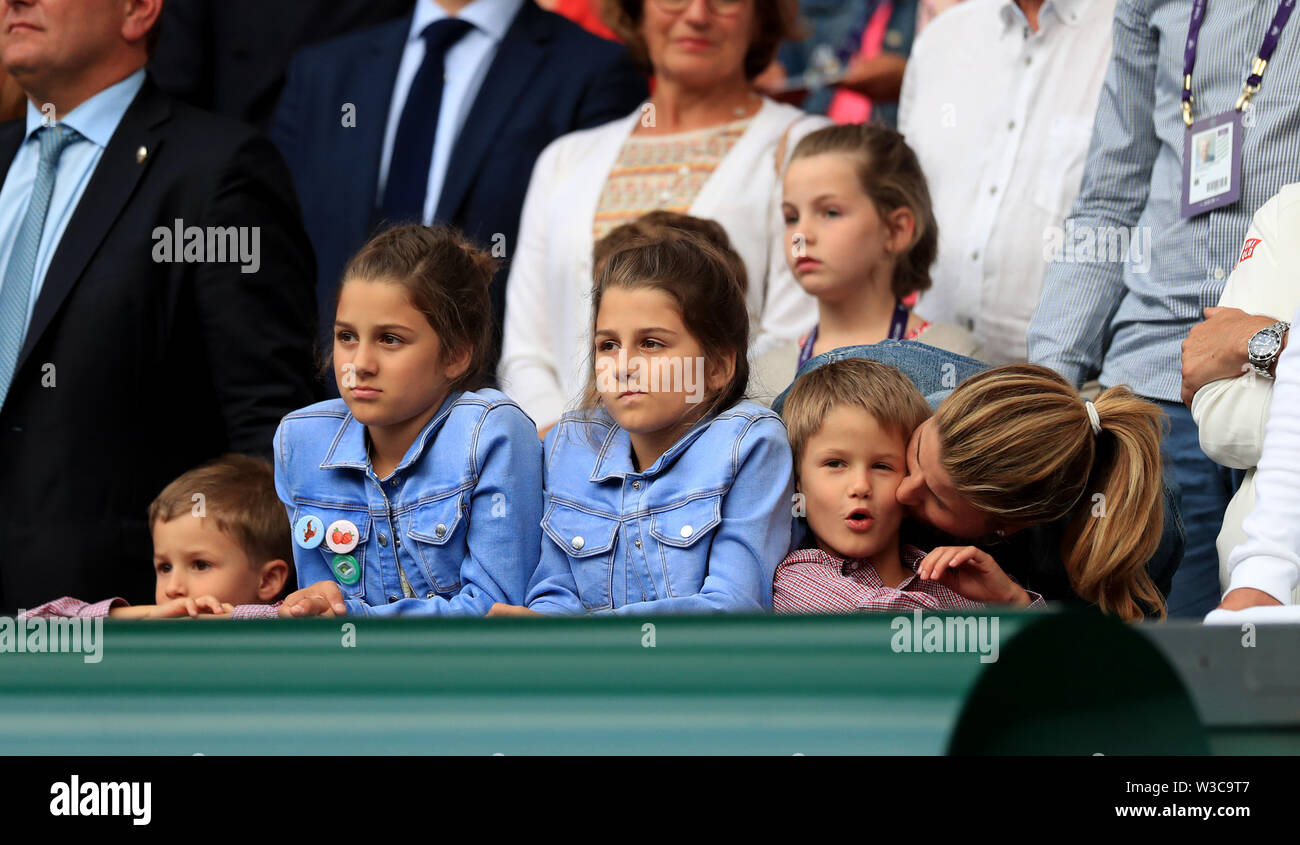 Roger Federer Der Frau Mirka Mit Kindern Myla Leo Lenny Und Roger Federer Der Frau Mirka Mit Kindern Myla Leo Lenny Und