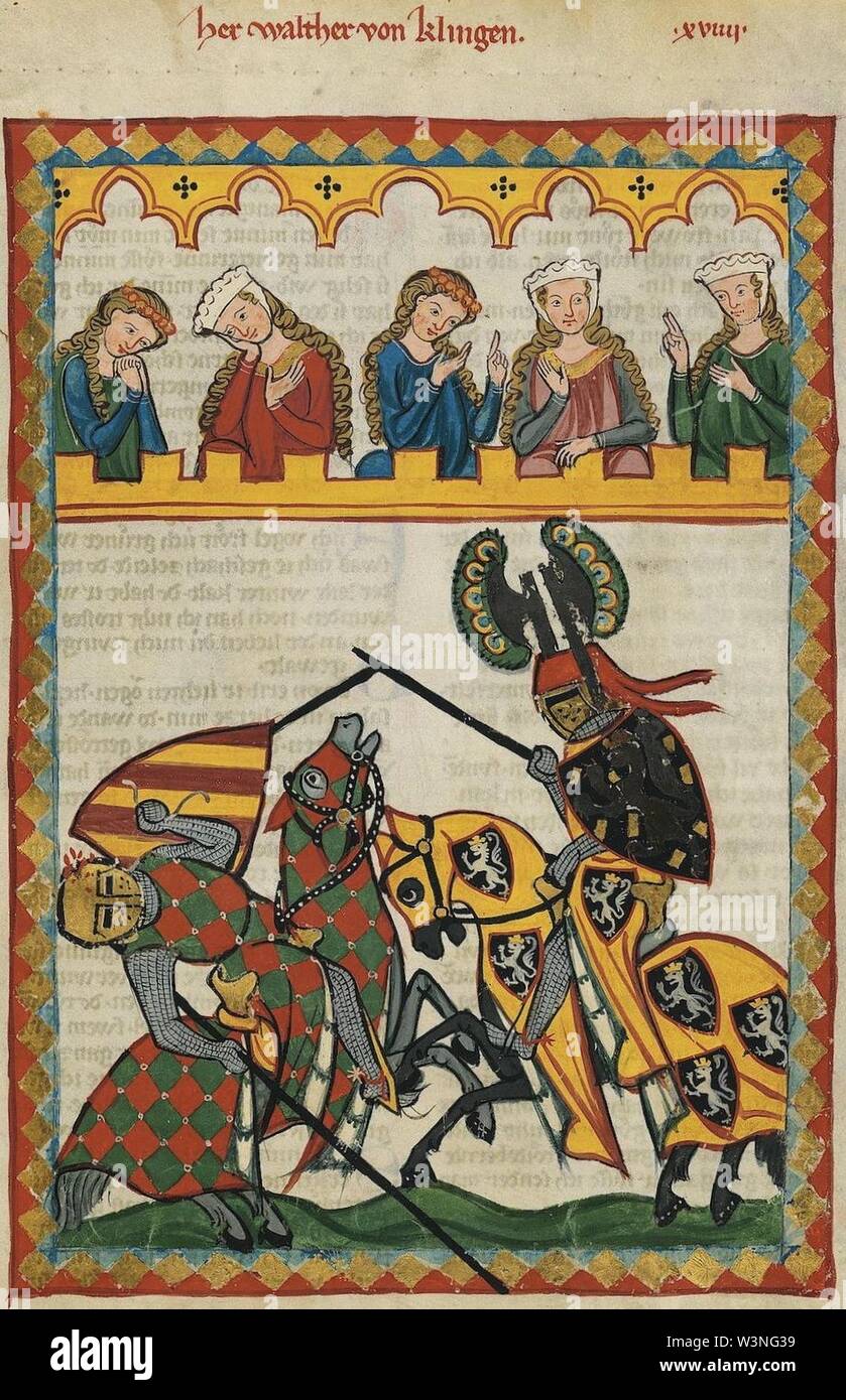 Codex manesse -Fotos und -Bildmaterial in hoher Auflösung – Alamy