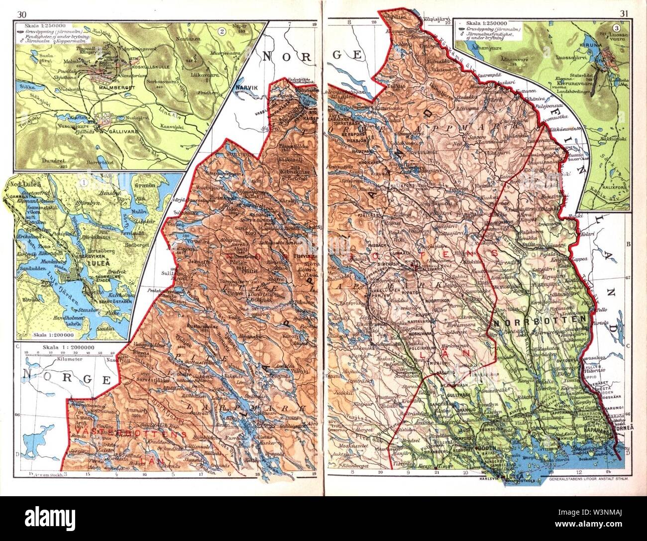 Cohrs atlas över sverige 0016 -Fotos und -Bildmaterial in hoher ...