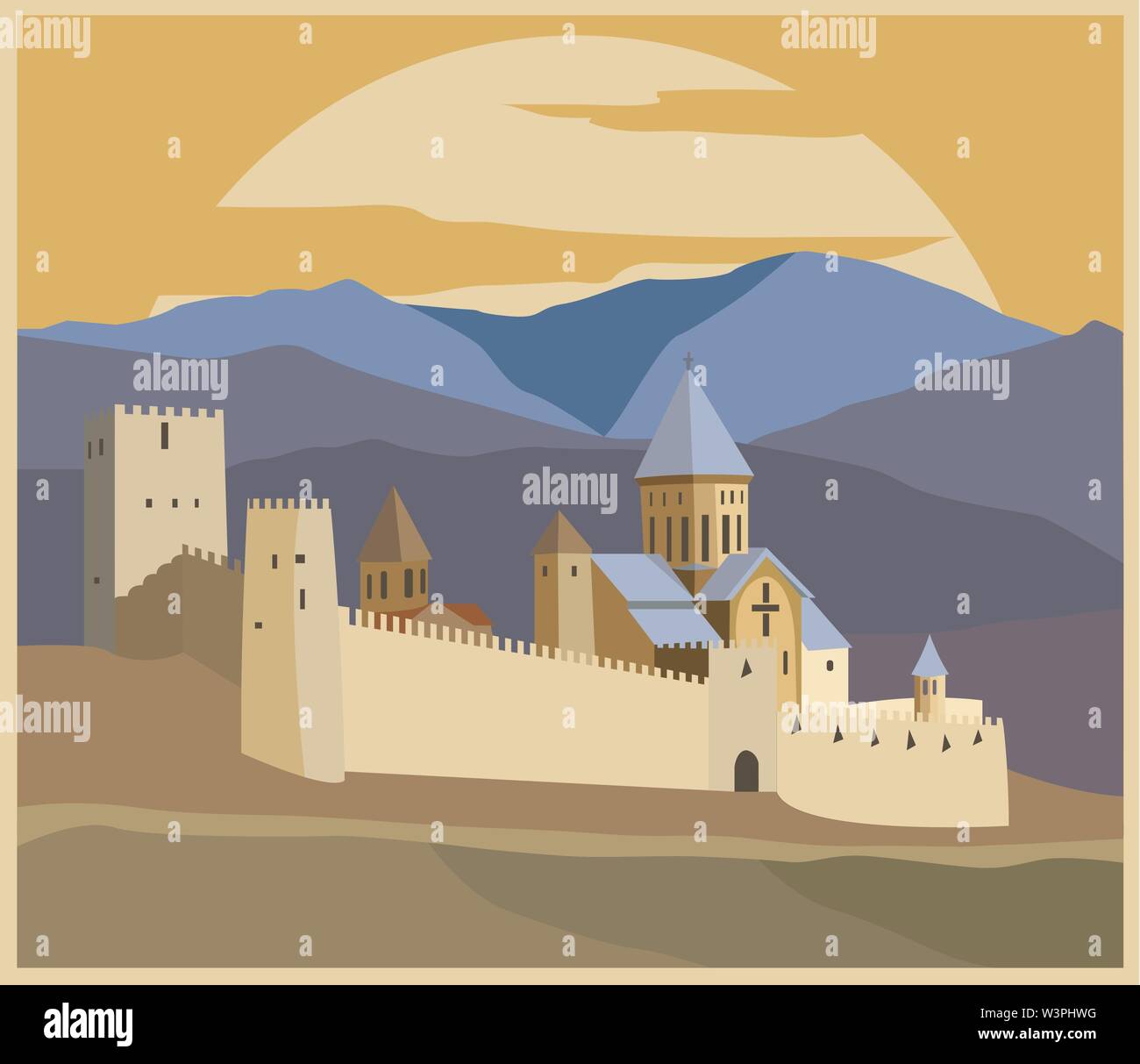 Villa_medieval Stock-Vektorgrafiken kaufen - Alamy