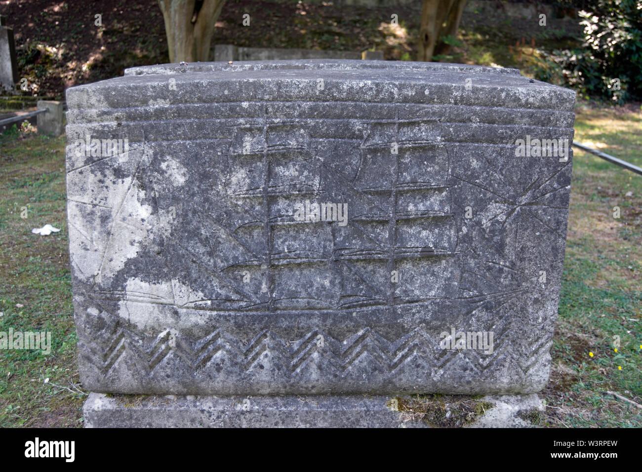 Durch ein Schiff Bild markiert, das Grab von Bruce Ismay, Leiter der ...