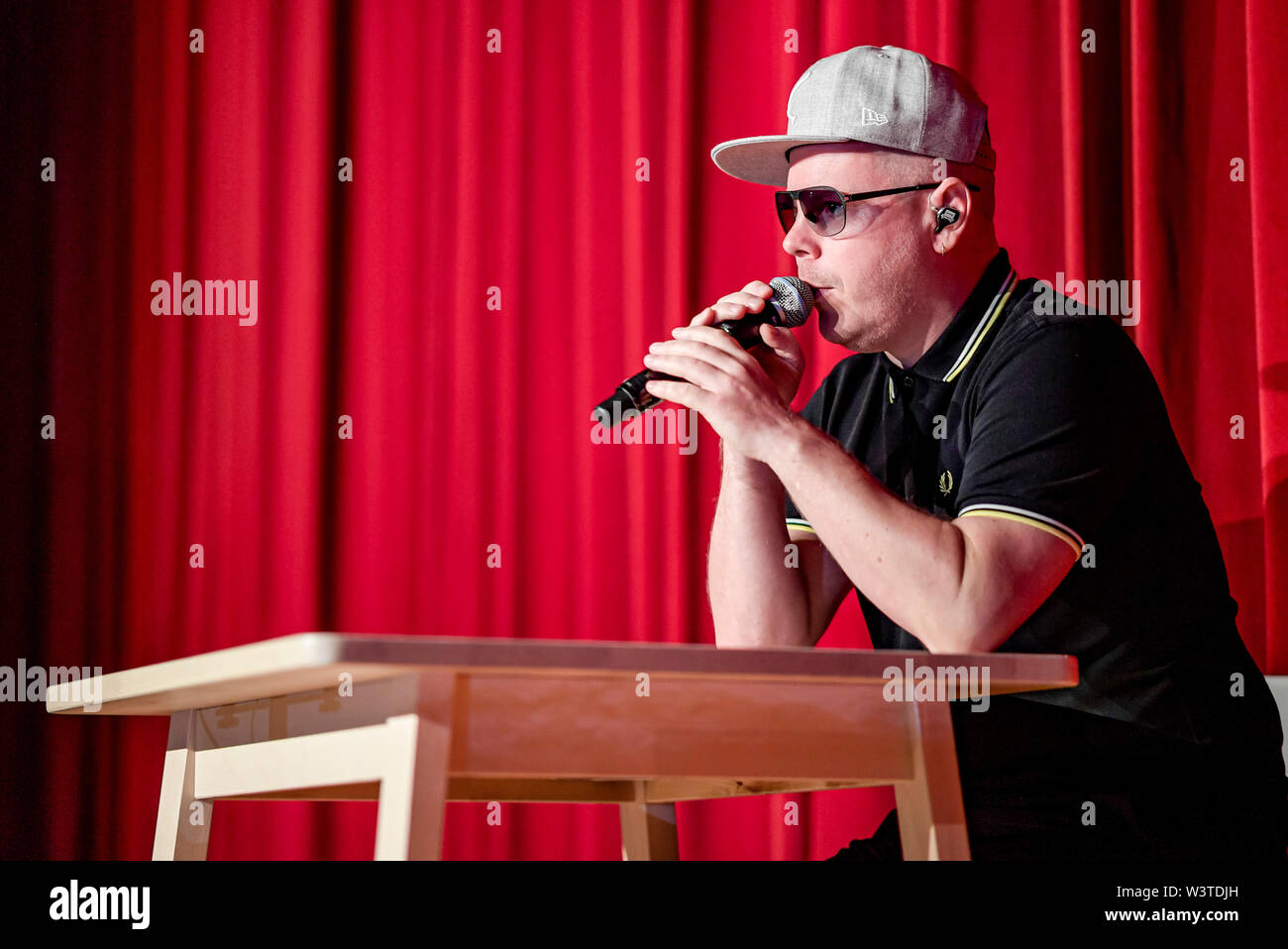 Helgoland, Deutschland. 17. Juli, 2019. Boris Lauterbach alias "König ...