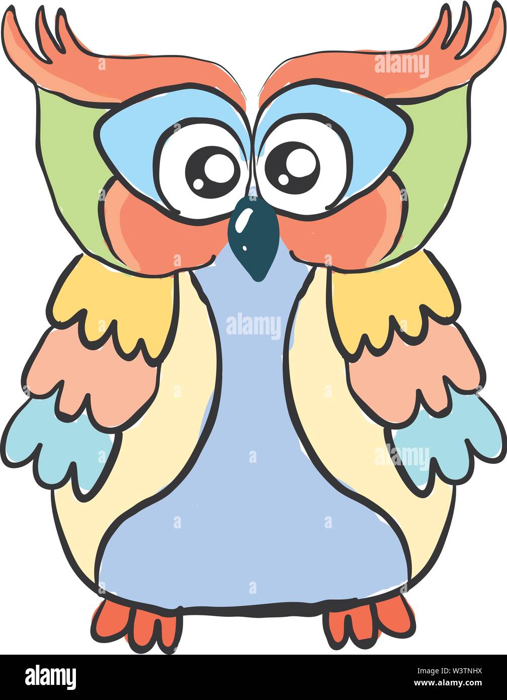 Bunte eule -Fotos und -Bildmaterial in hoher Auflösung – Alamy