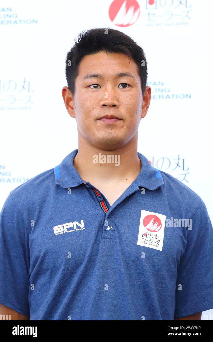 Enoshima Yachthafen, Kanagawa, Japan. 17. Juli, 2019. Tetsuya Isozaki ...